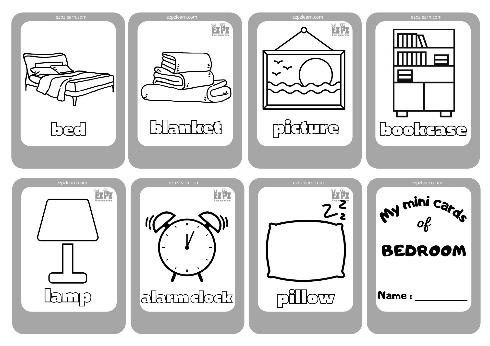 Bedroom - Ezpzlearn.com