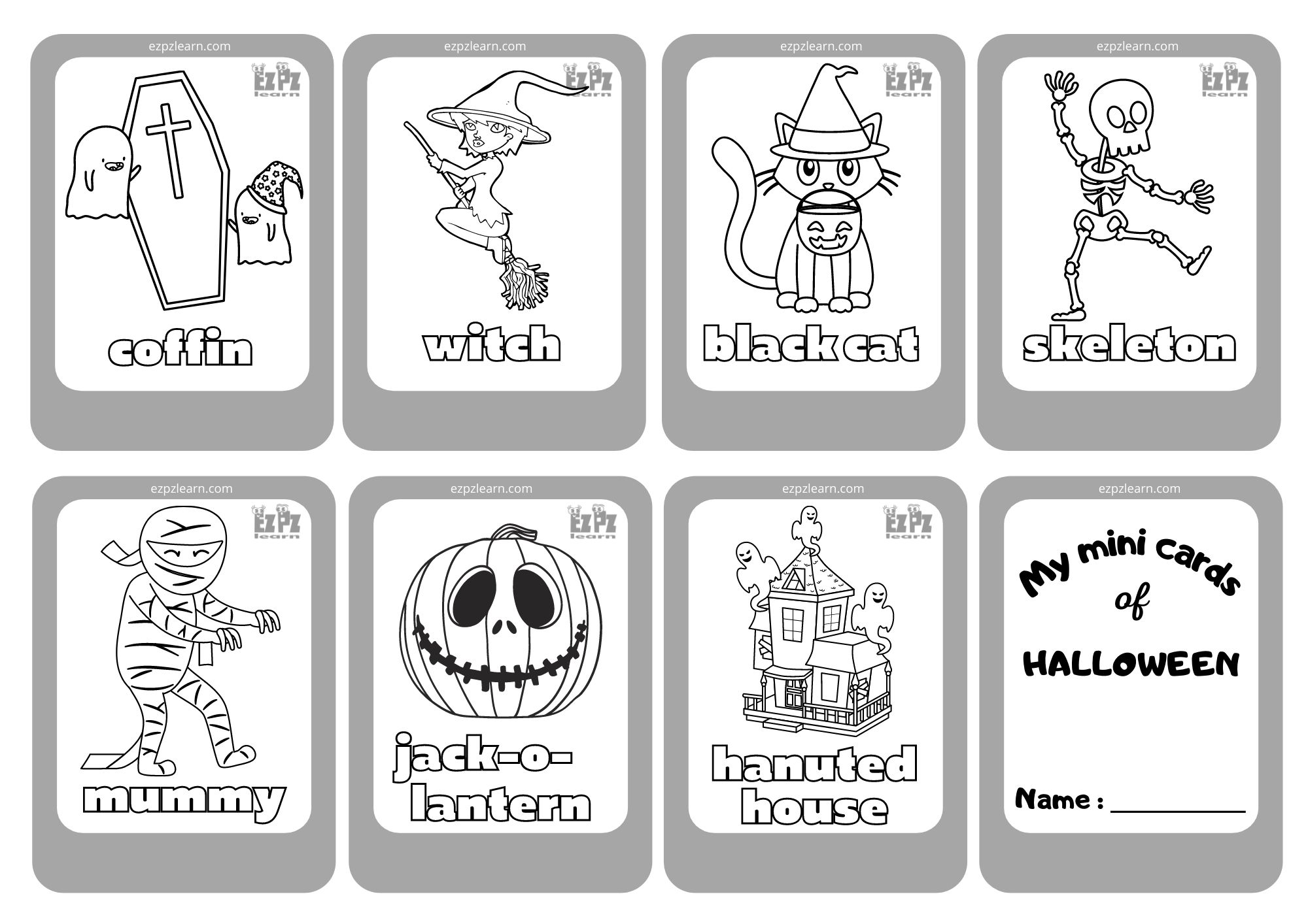 Halloween - Ezpzlearn.com