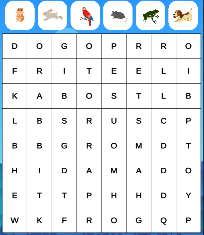Concentration Game - Ezpzlearn.com