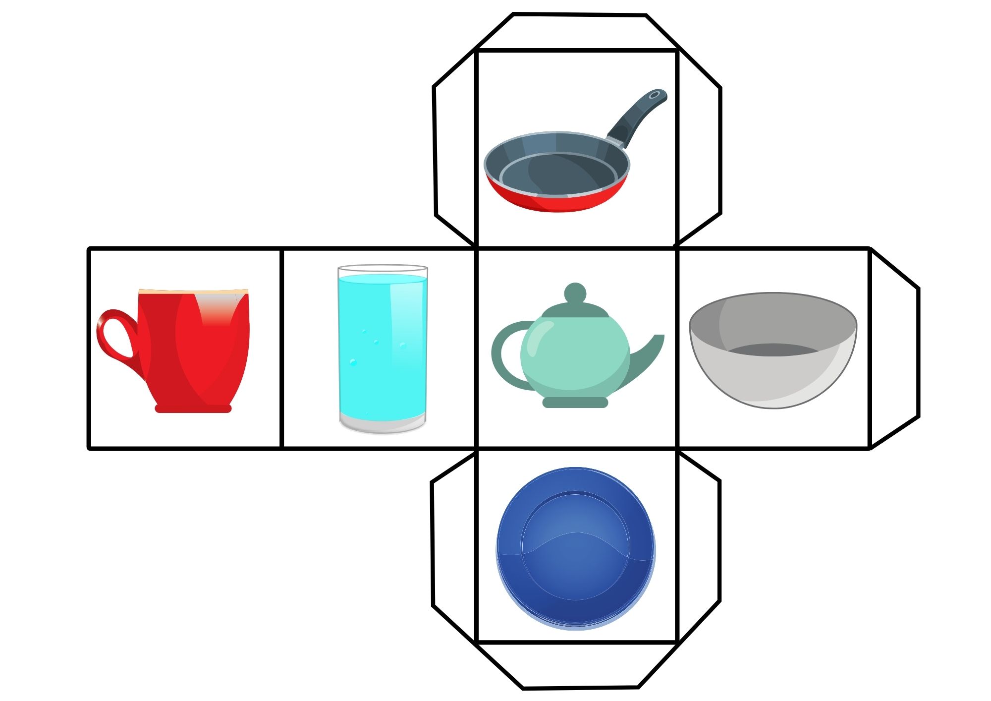 Kitchen2 Dice Game - Ezpzlearn.com