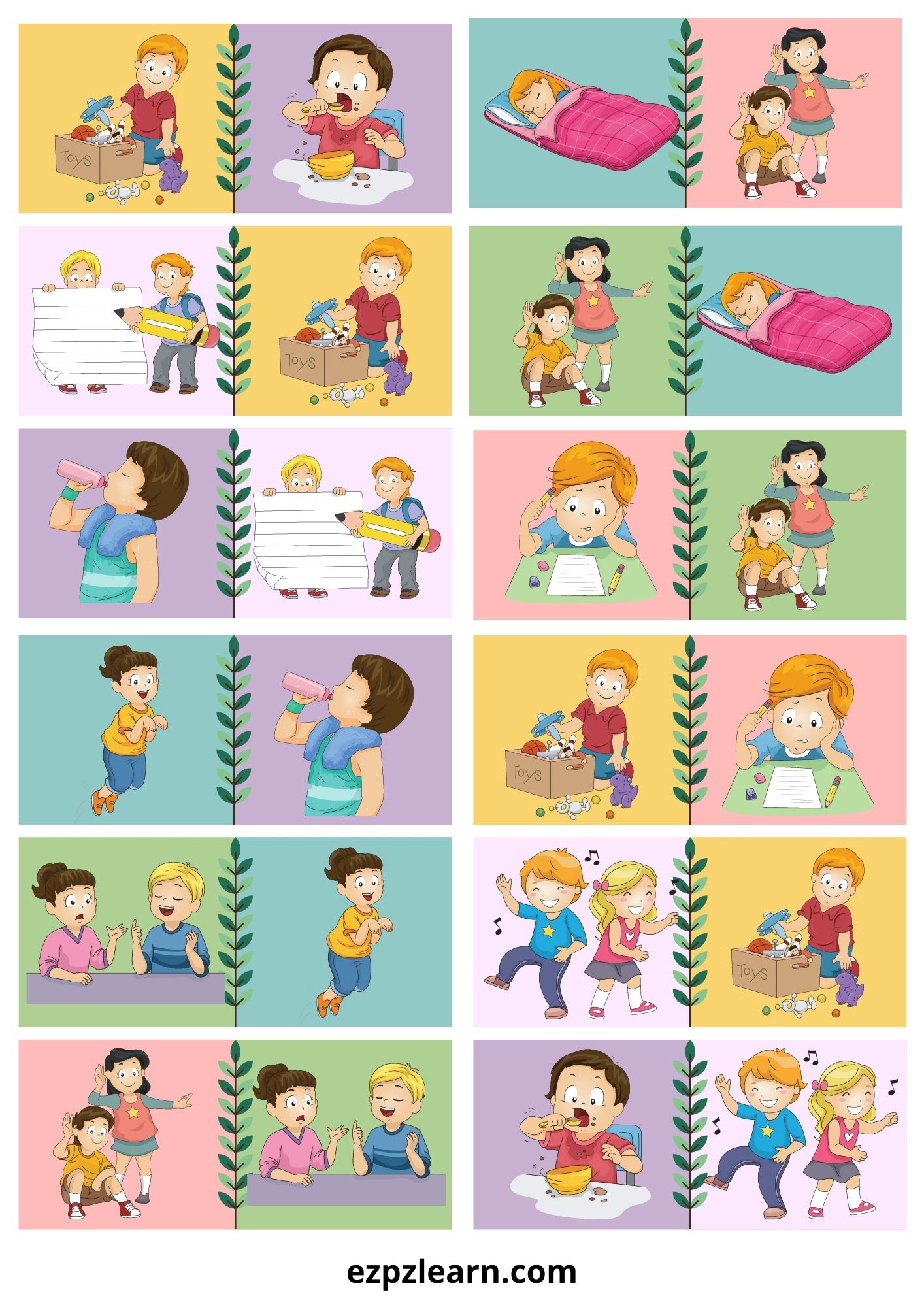 Action Verbs - Ezpzlearn.com