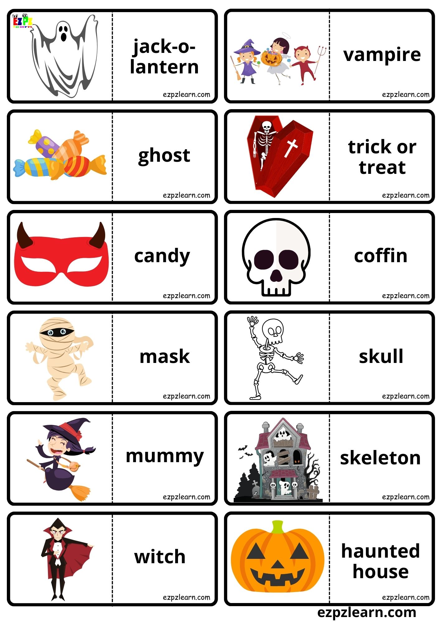 Halloween - Ezpzlearn.com