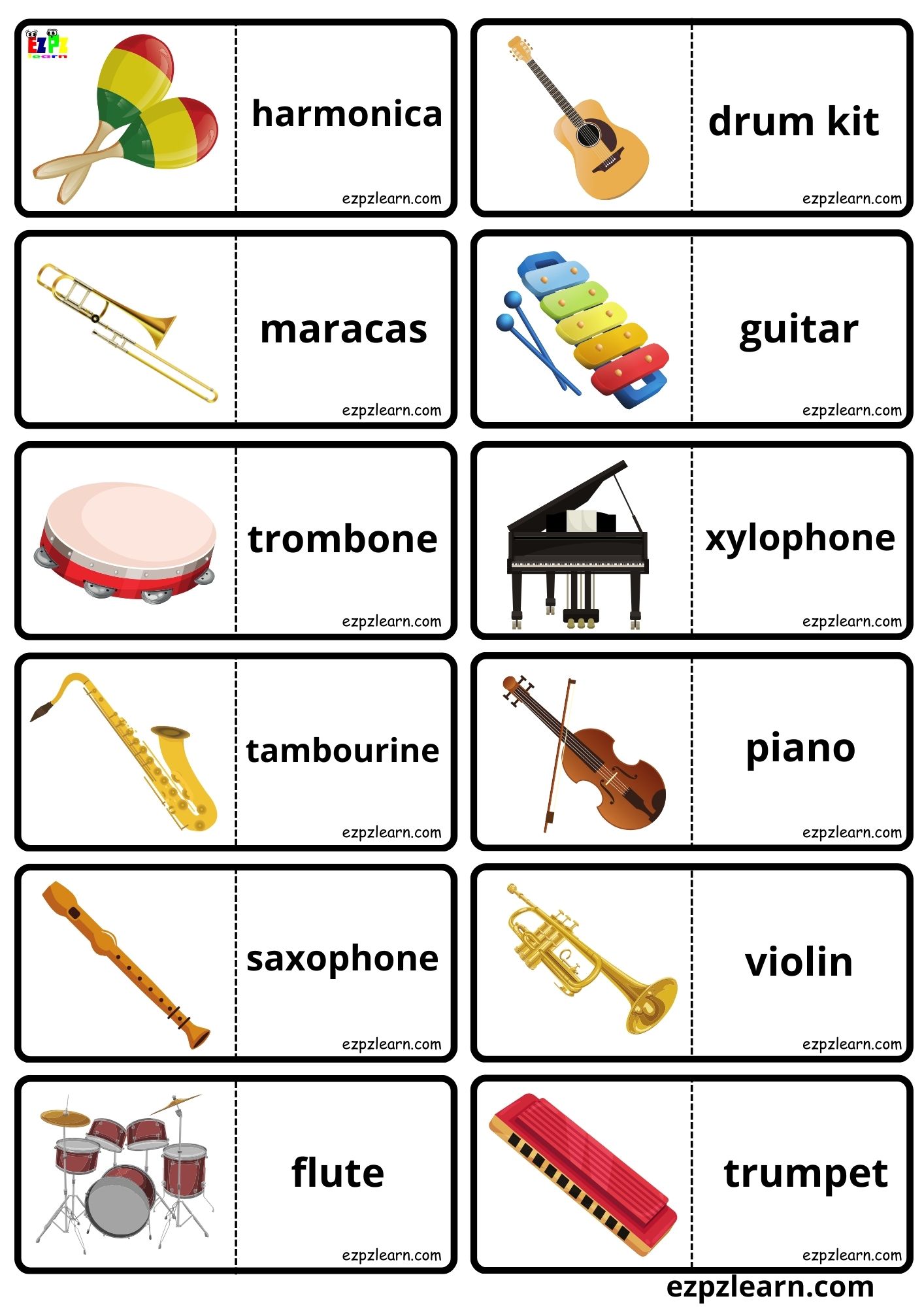 Musical Instruments - Ezpzlearn.com