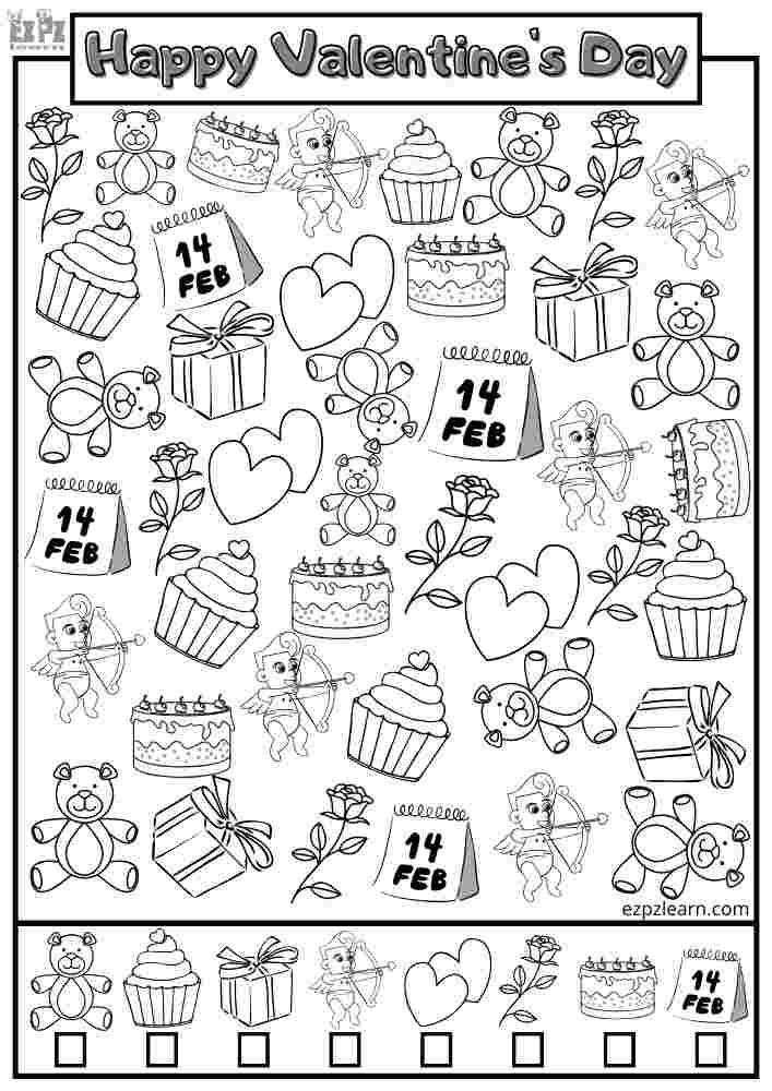 Valentine's Day Word Match Game - Ezpzlearn.com