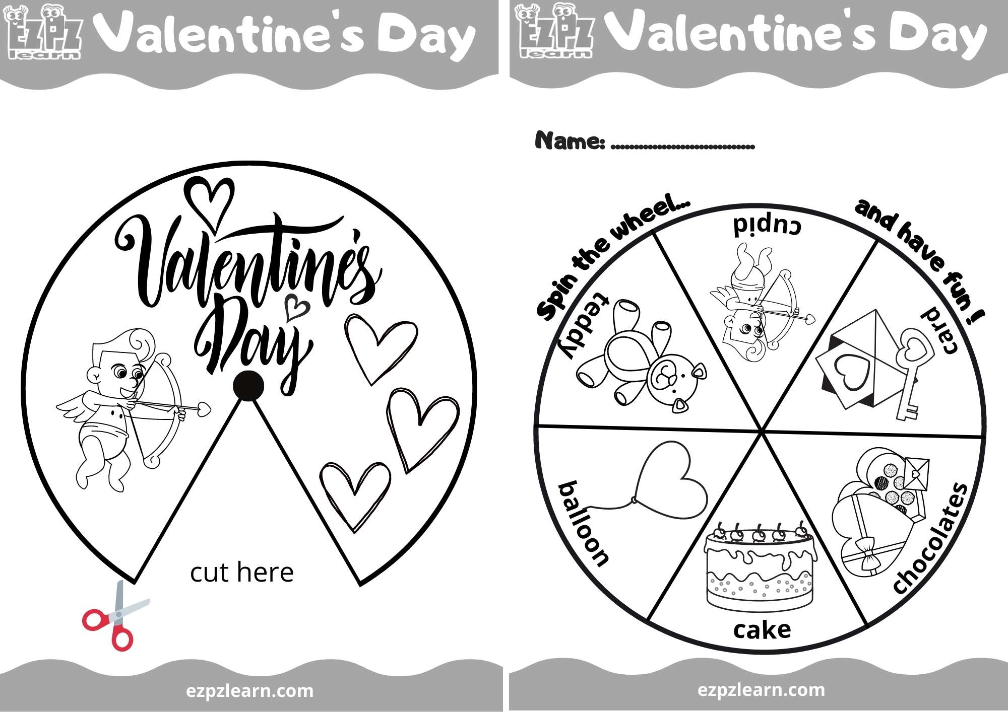 Valentine's Holiday - Ezpzlearn.com