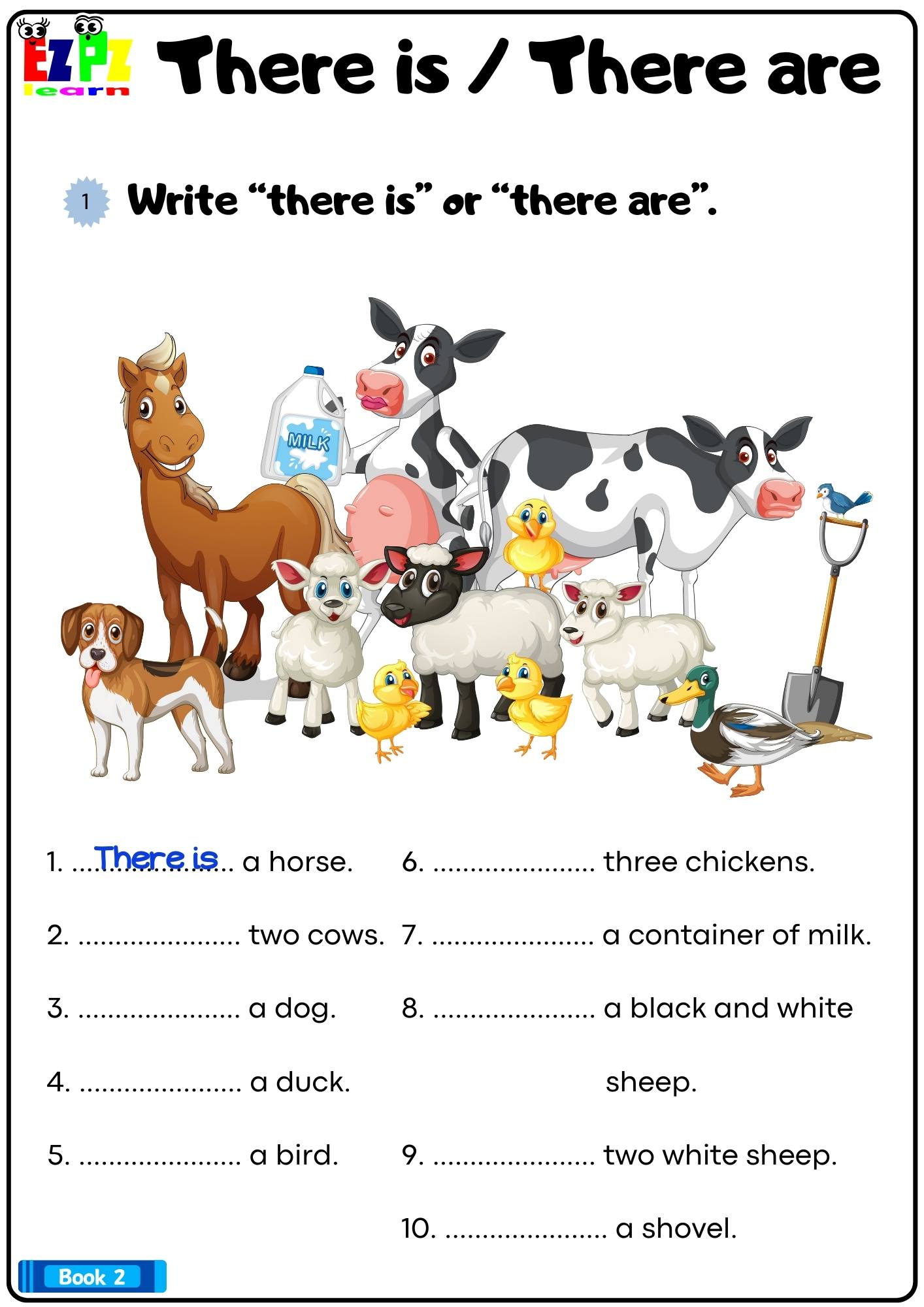 Countable and Uncountable Write “there is” or “there are” Bk2 pdf ...