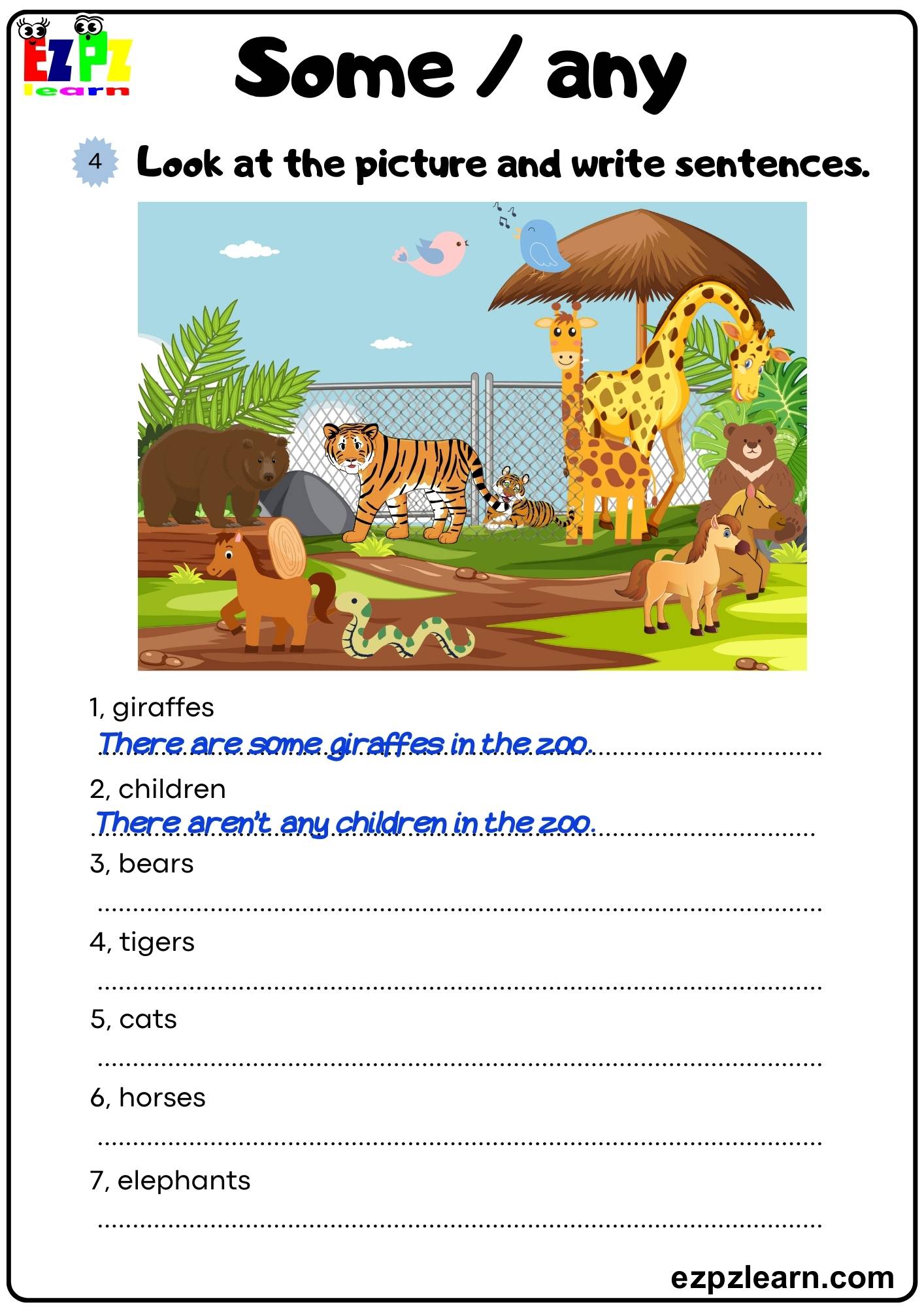 Some/Any Countable and Uncountable Nouns Look at the Images and Write ...