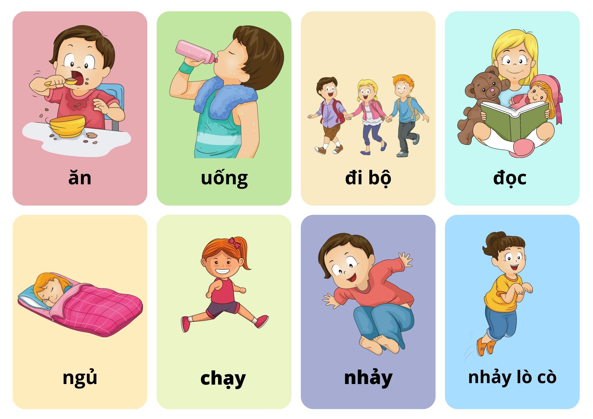 Action Verbs - Ezpzlearn.com