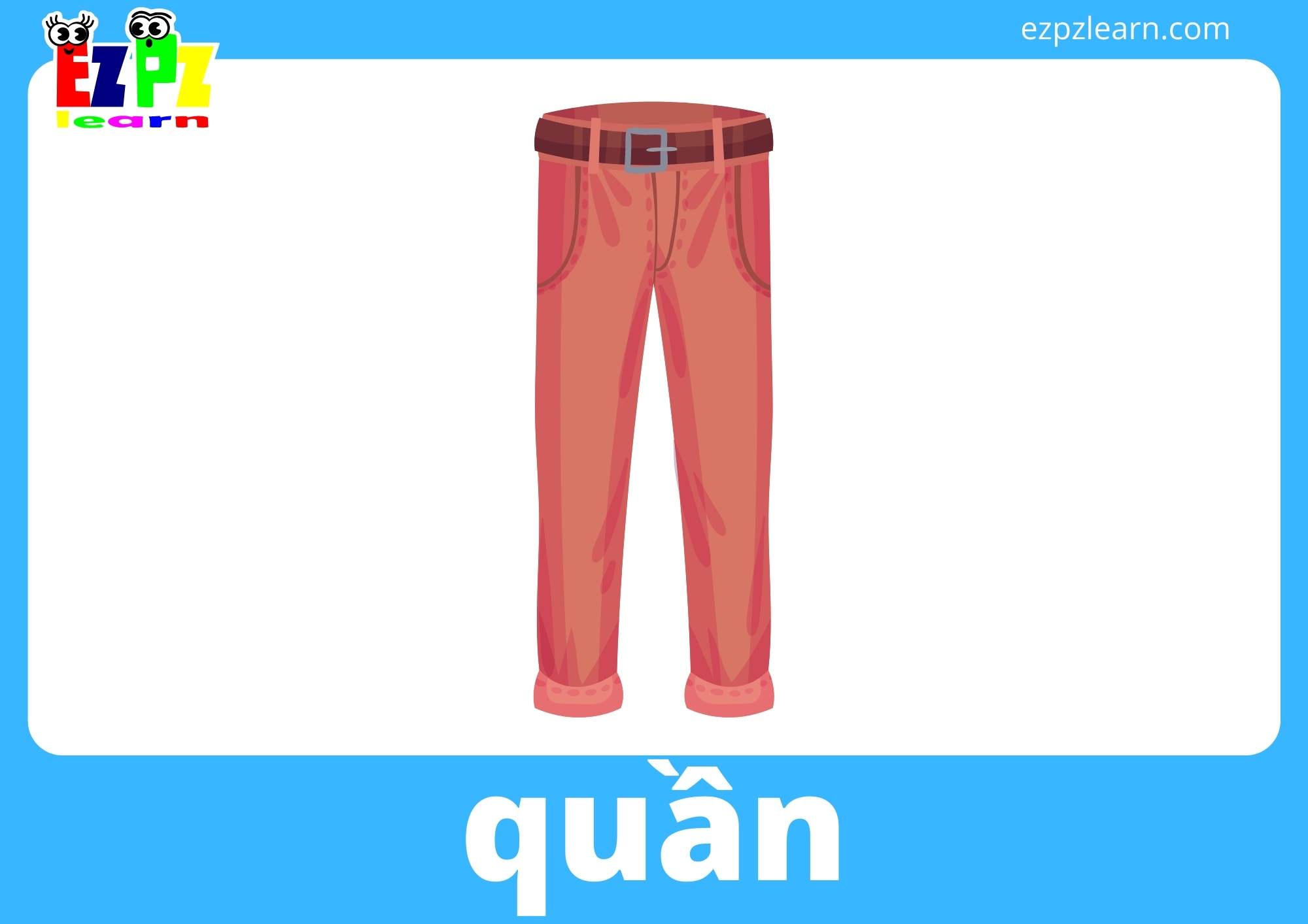 Clothes Vietnamese - Ezpzlearn.com