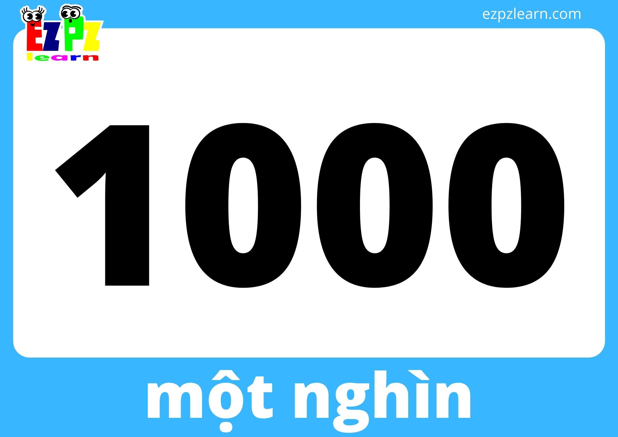 Numbers Viet - Ezpzlearn.com