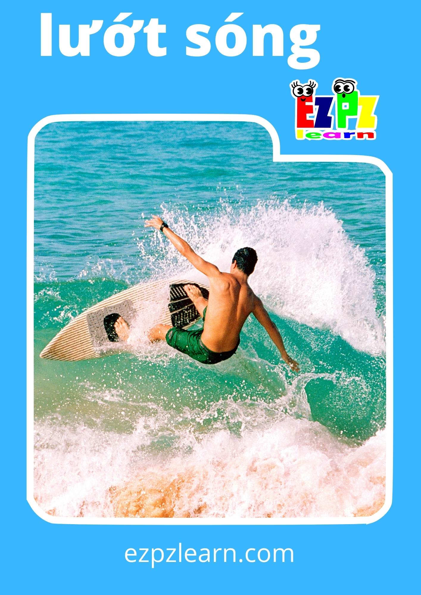 Sports Photo Flashcards Vietnamese - Ezpzlearn.com