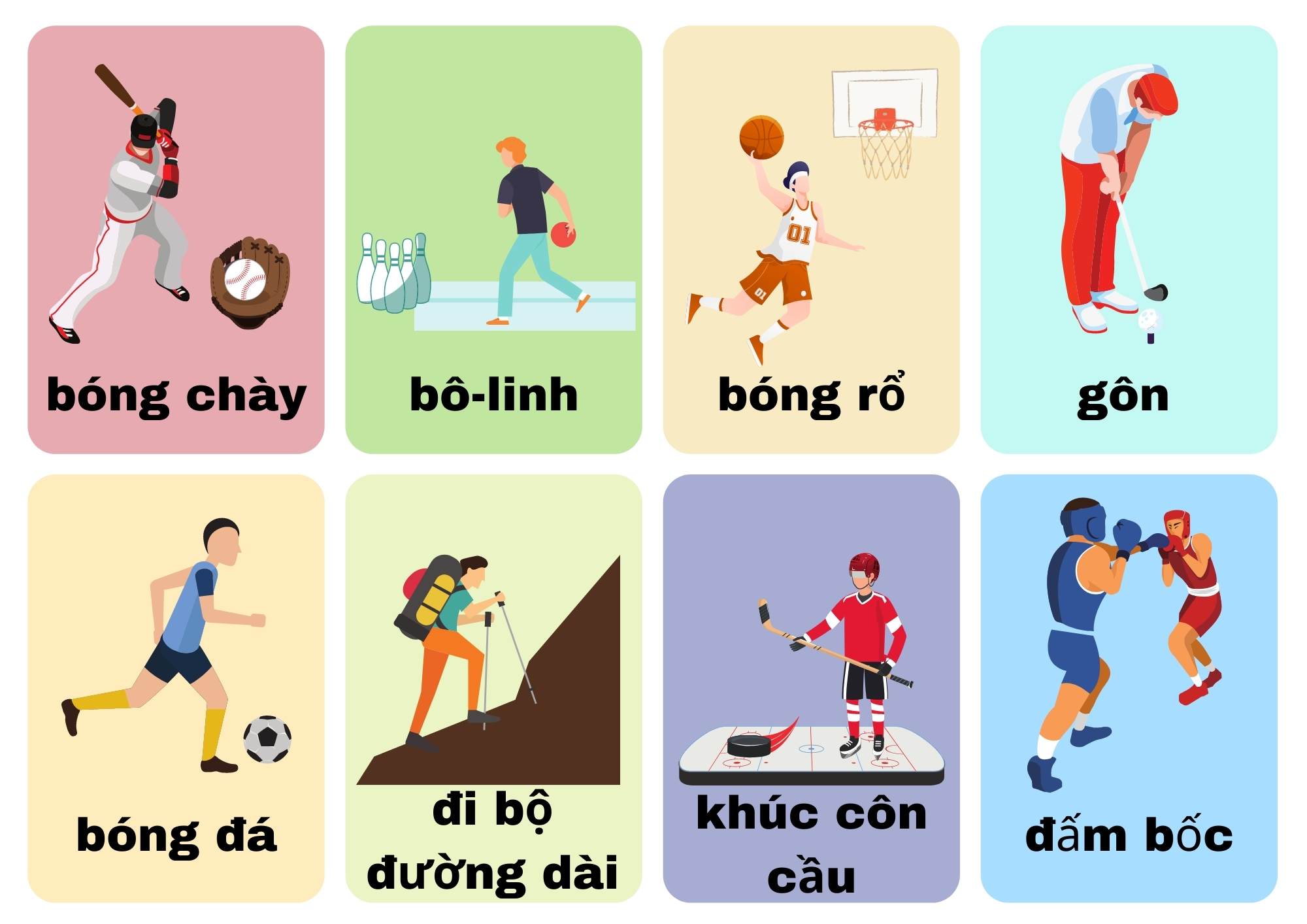 Sports Vietnamese - Ezpzlearn.com