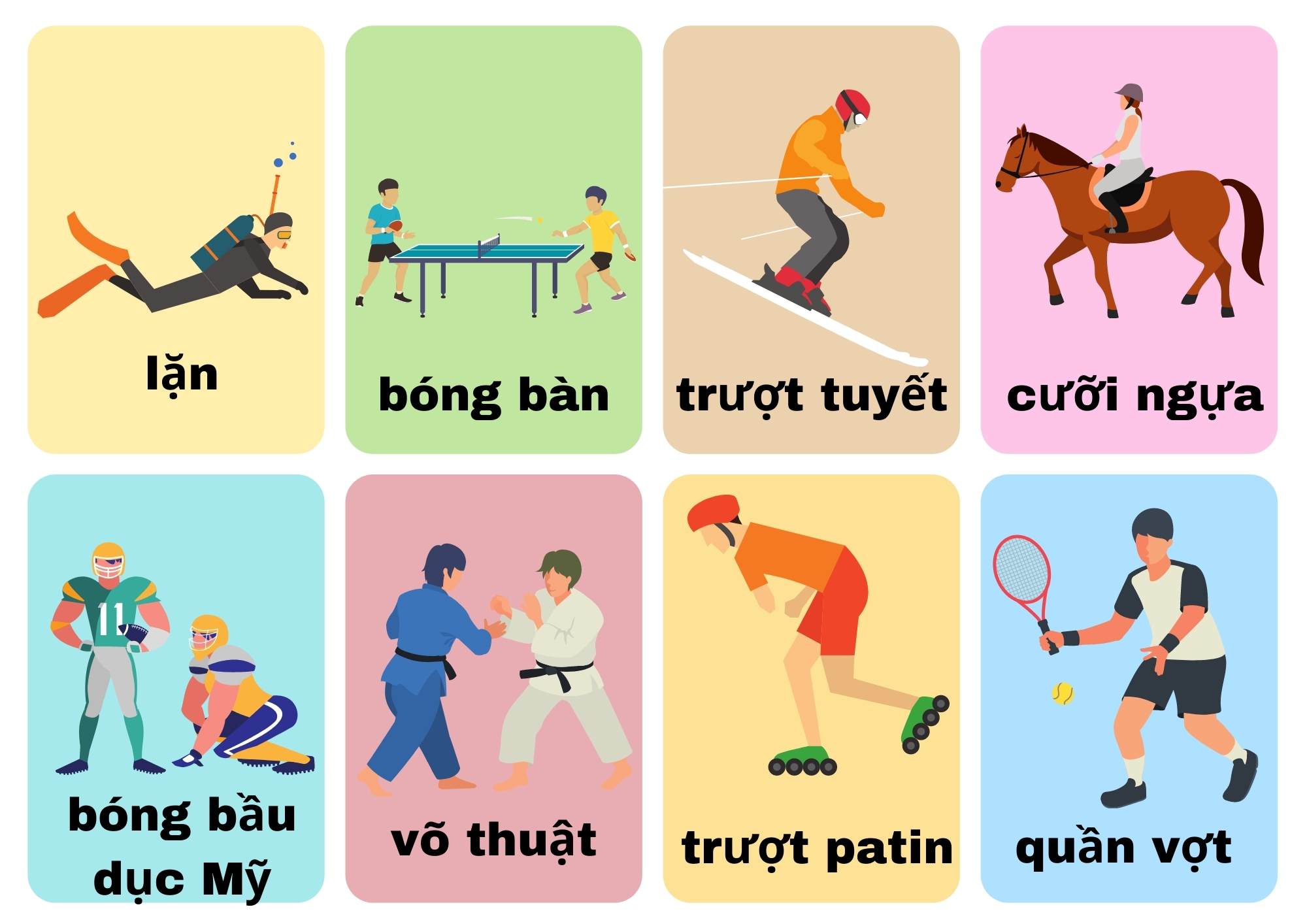 Sports Vietnamese - Ezpzlearn.com
