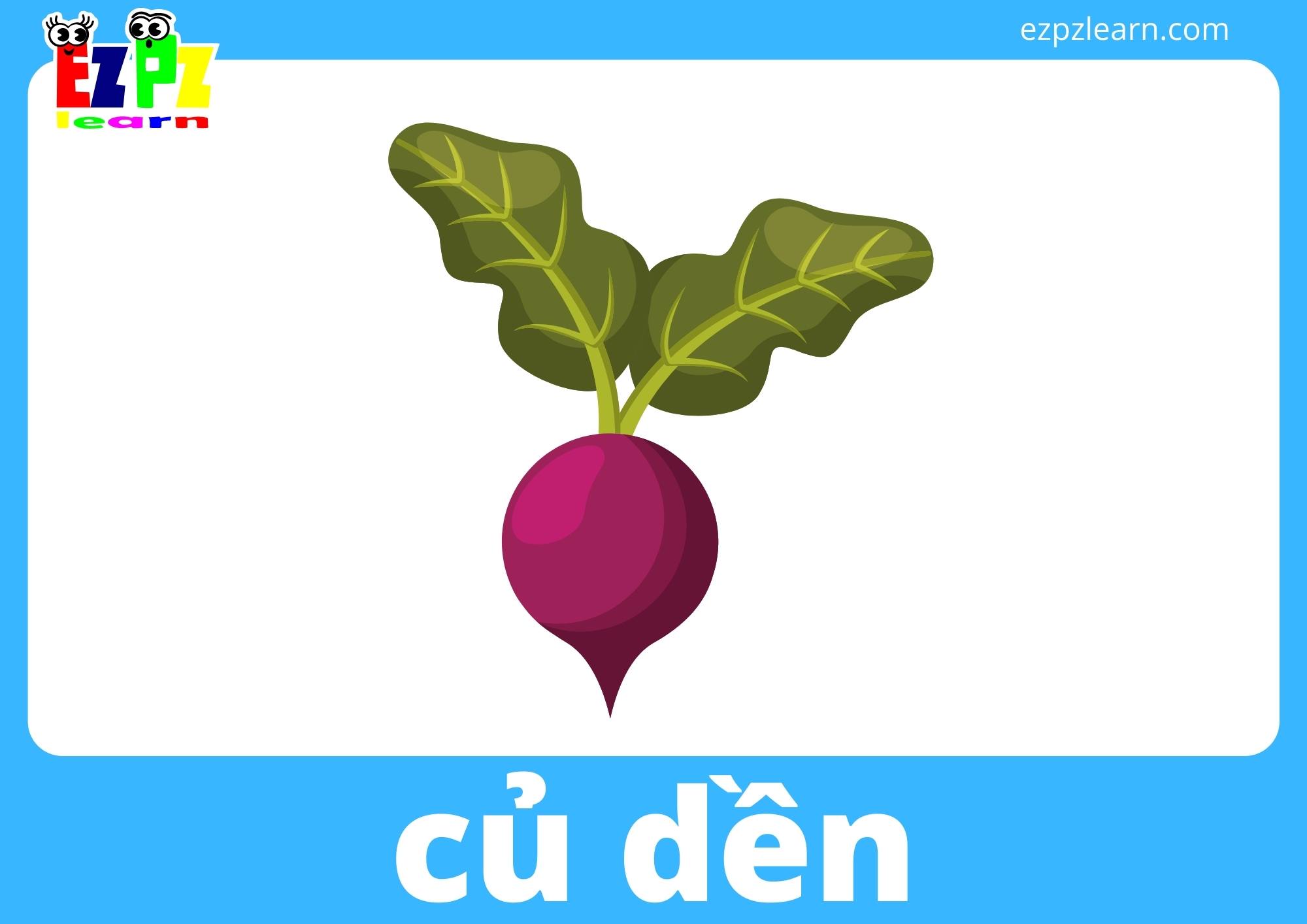Vegetables - Ezpzlearn.com