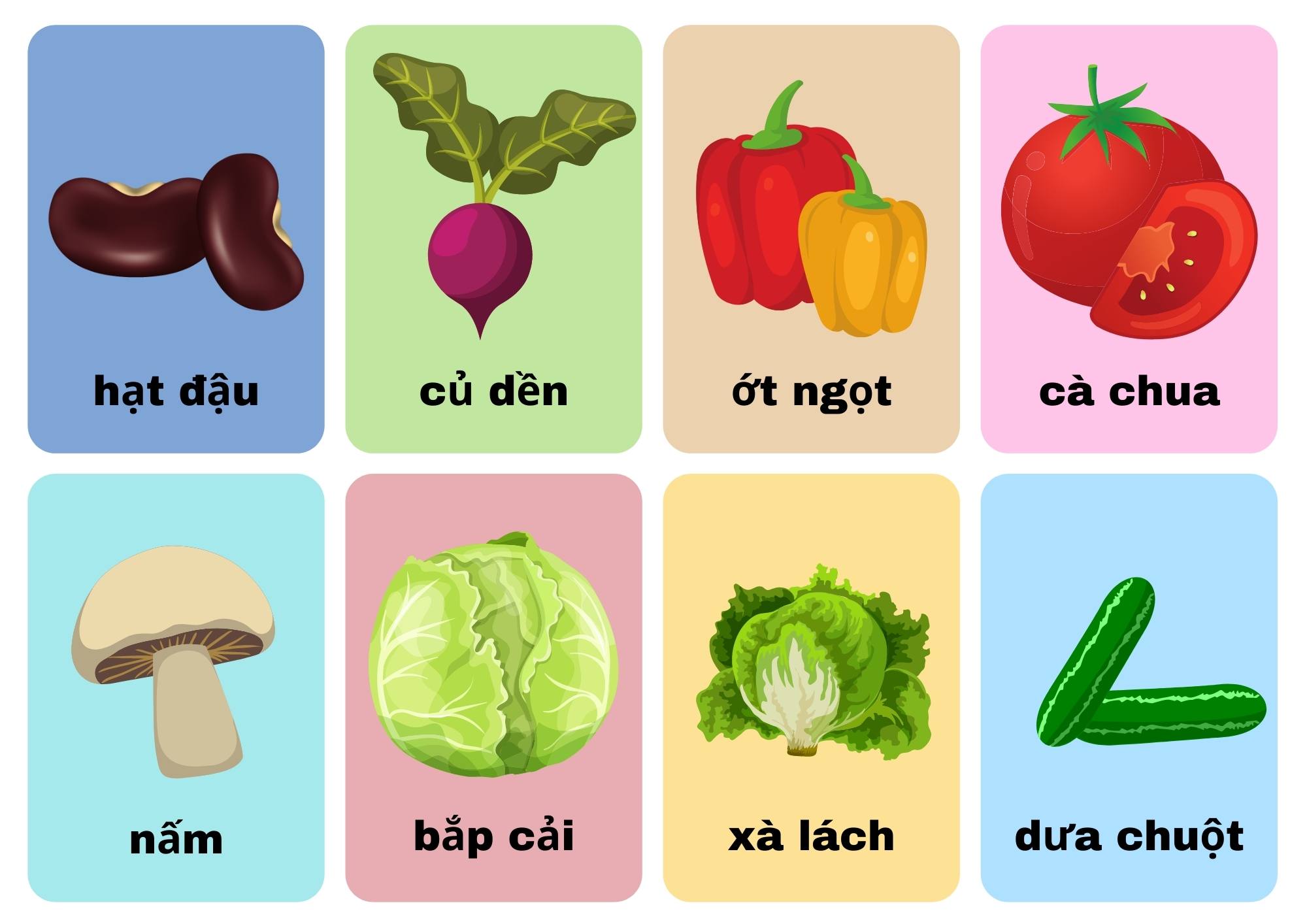 Vegetables - Ezpzlearn.com