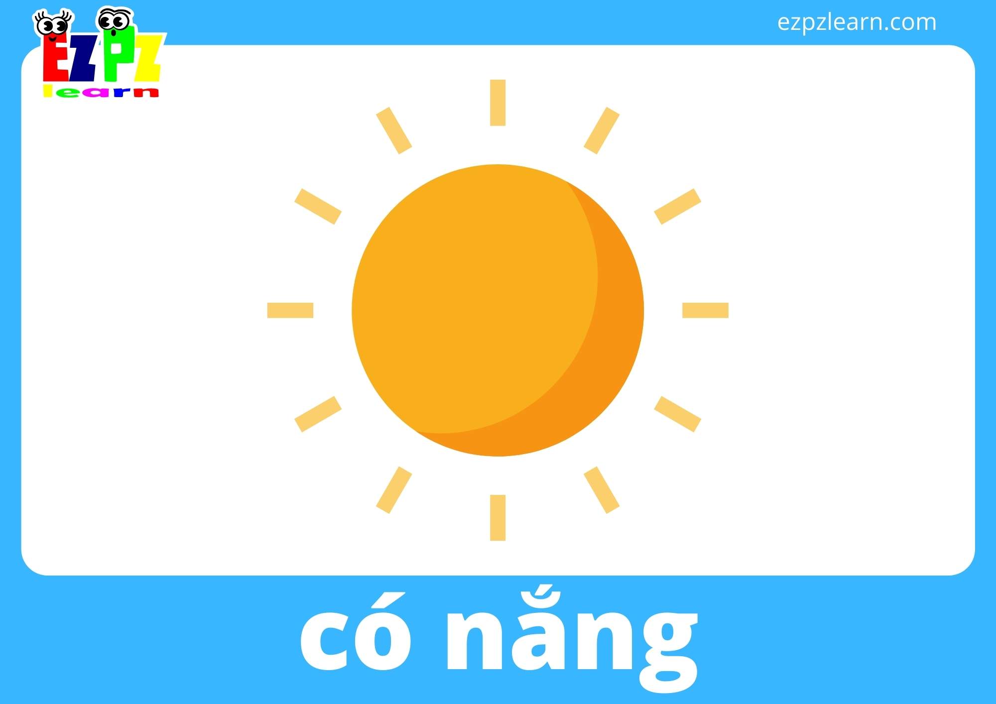 Weather Vietnamese - Ezpzlearn.com