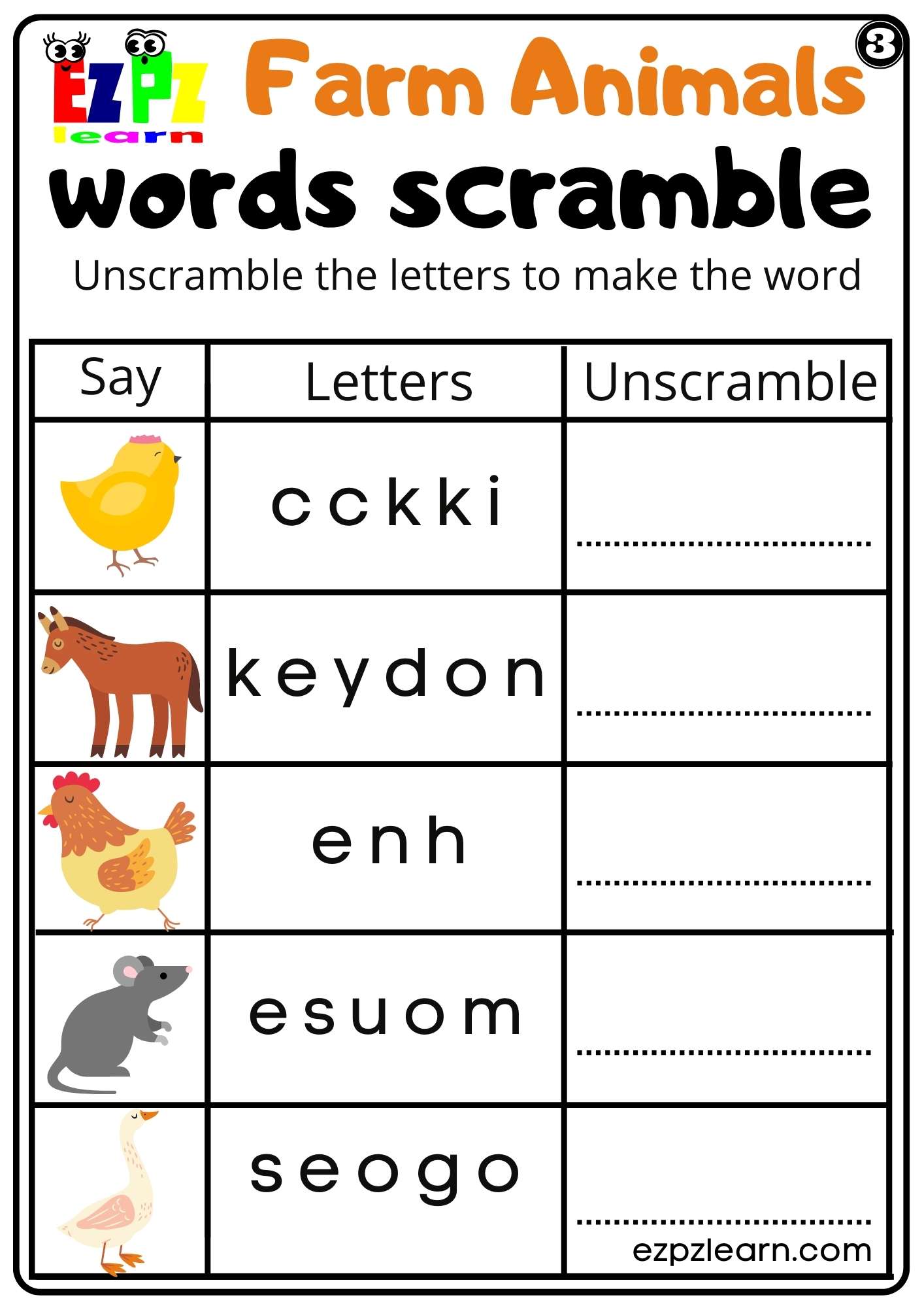 Jobs Word Search 2 - Ezpzlearn.com