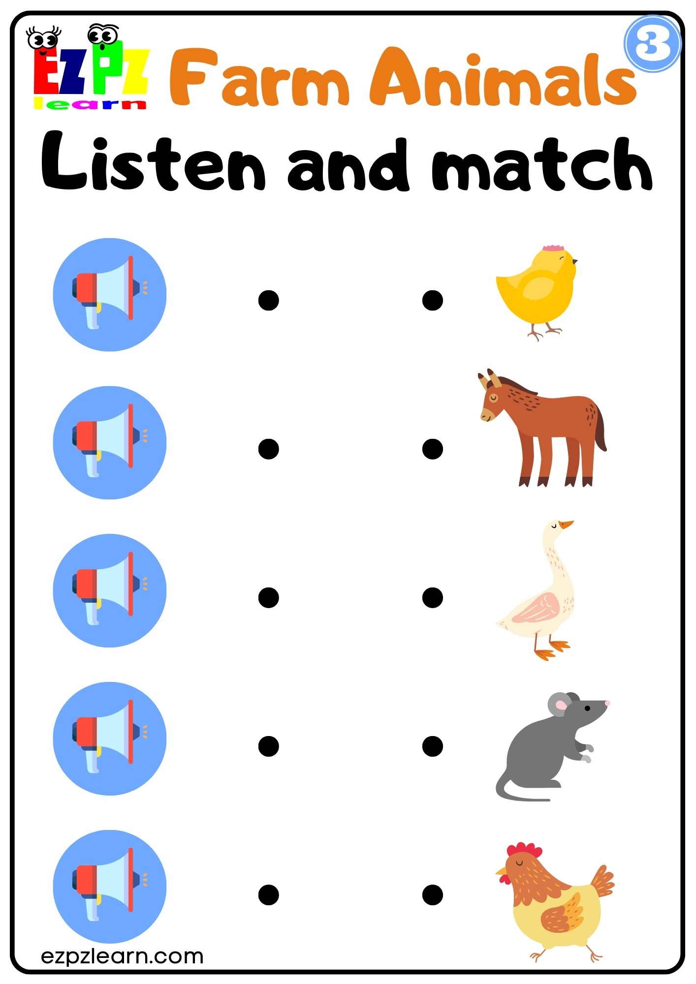 Farm Animals And Their Babies Worksheet