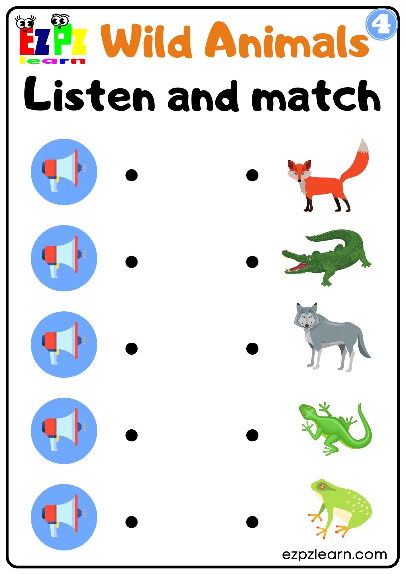 Wild Animals Worksheets Preschool