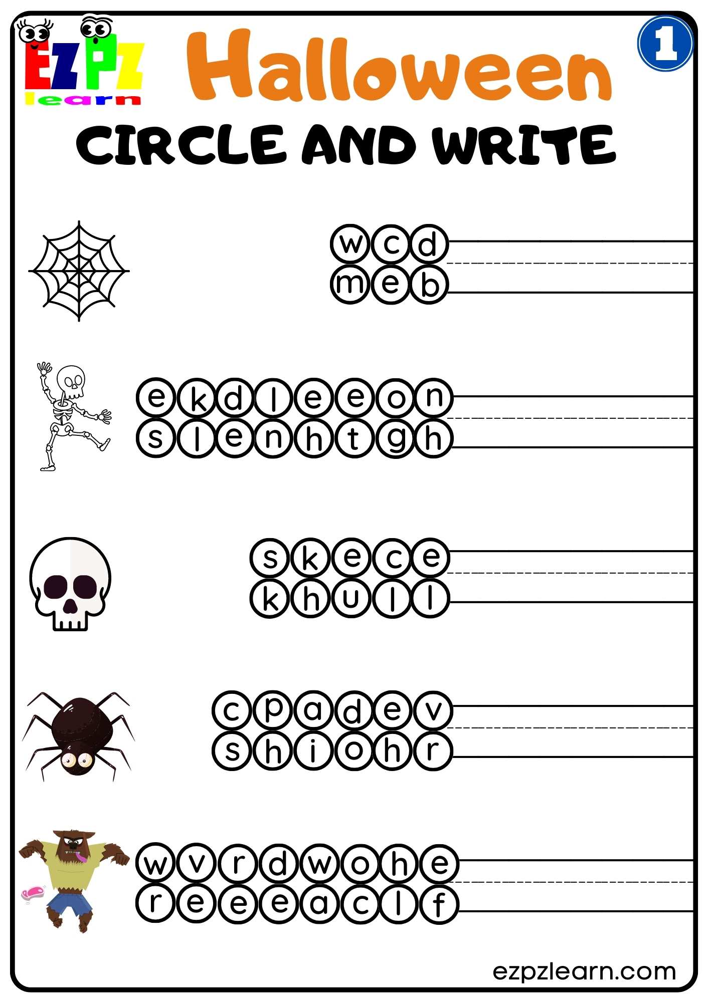 Halloween - Ezpzlearn.com