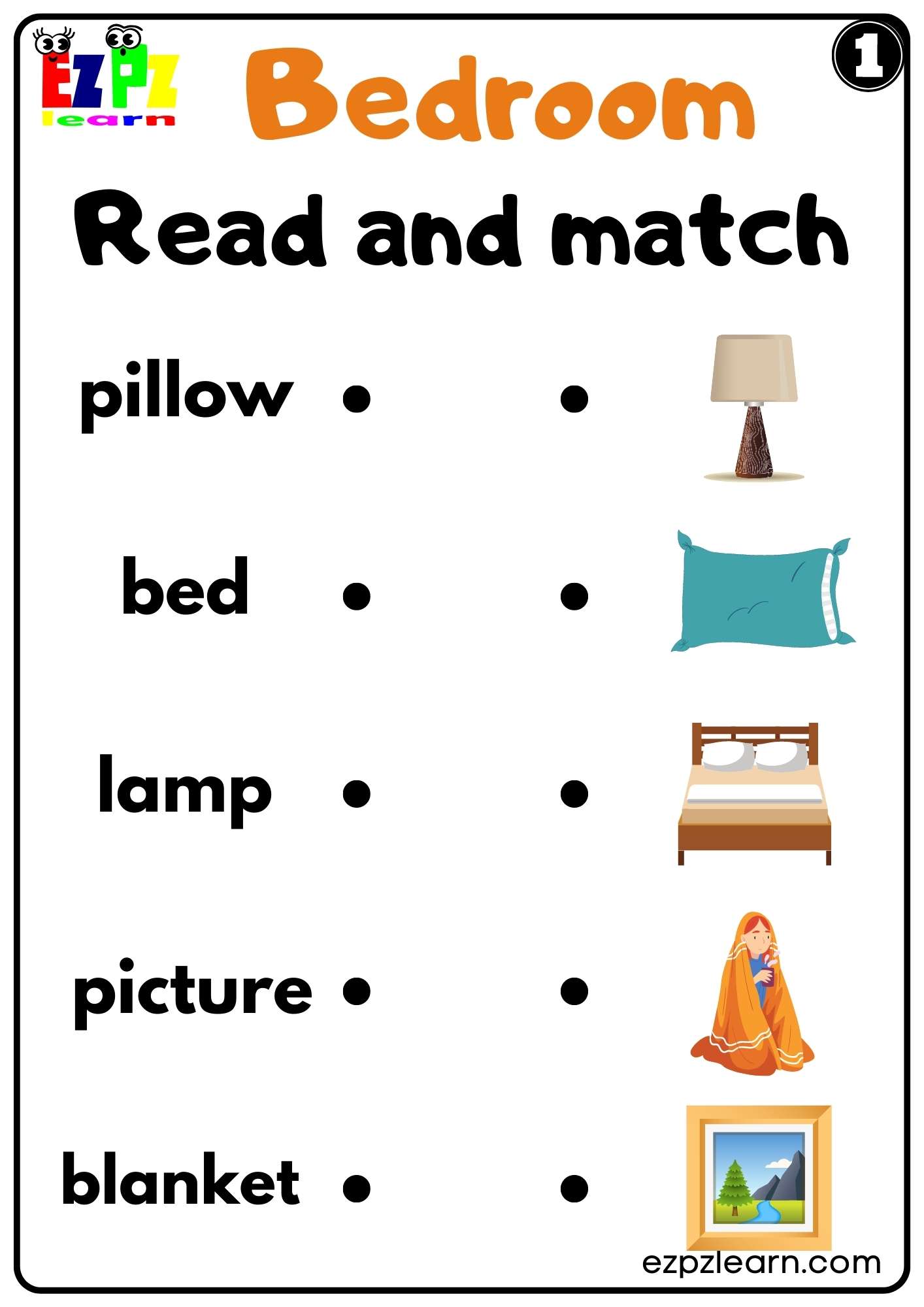 Bedroom - Ezpzlearn.com