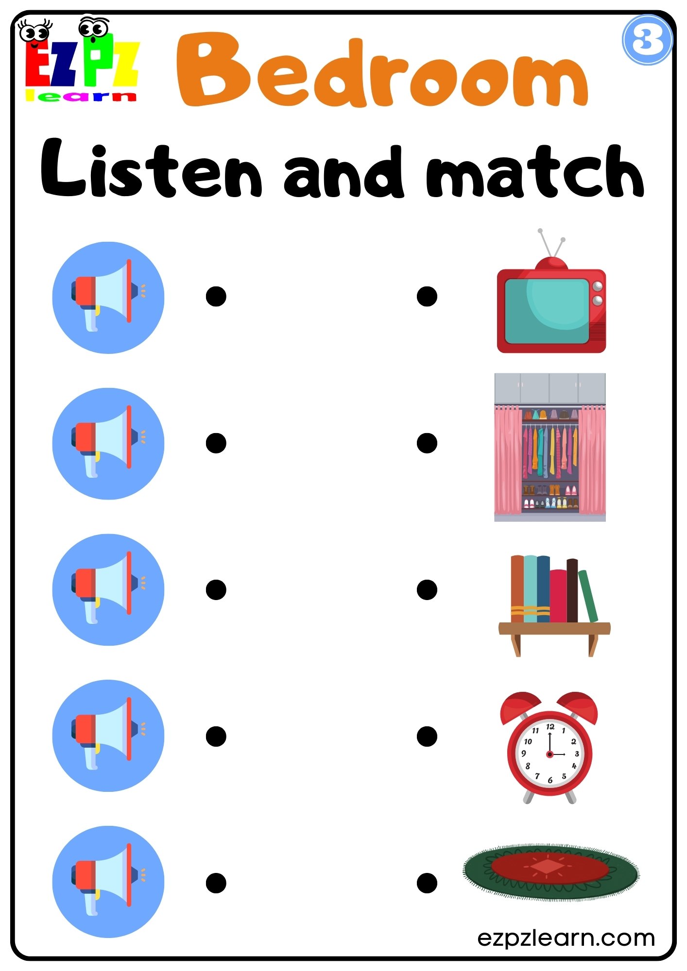 Bedroom - Ezpzlearn.com