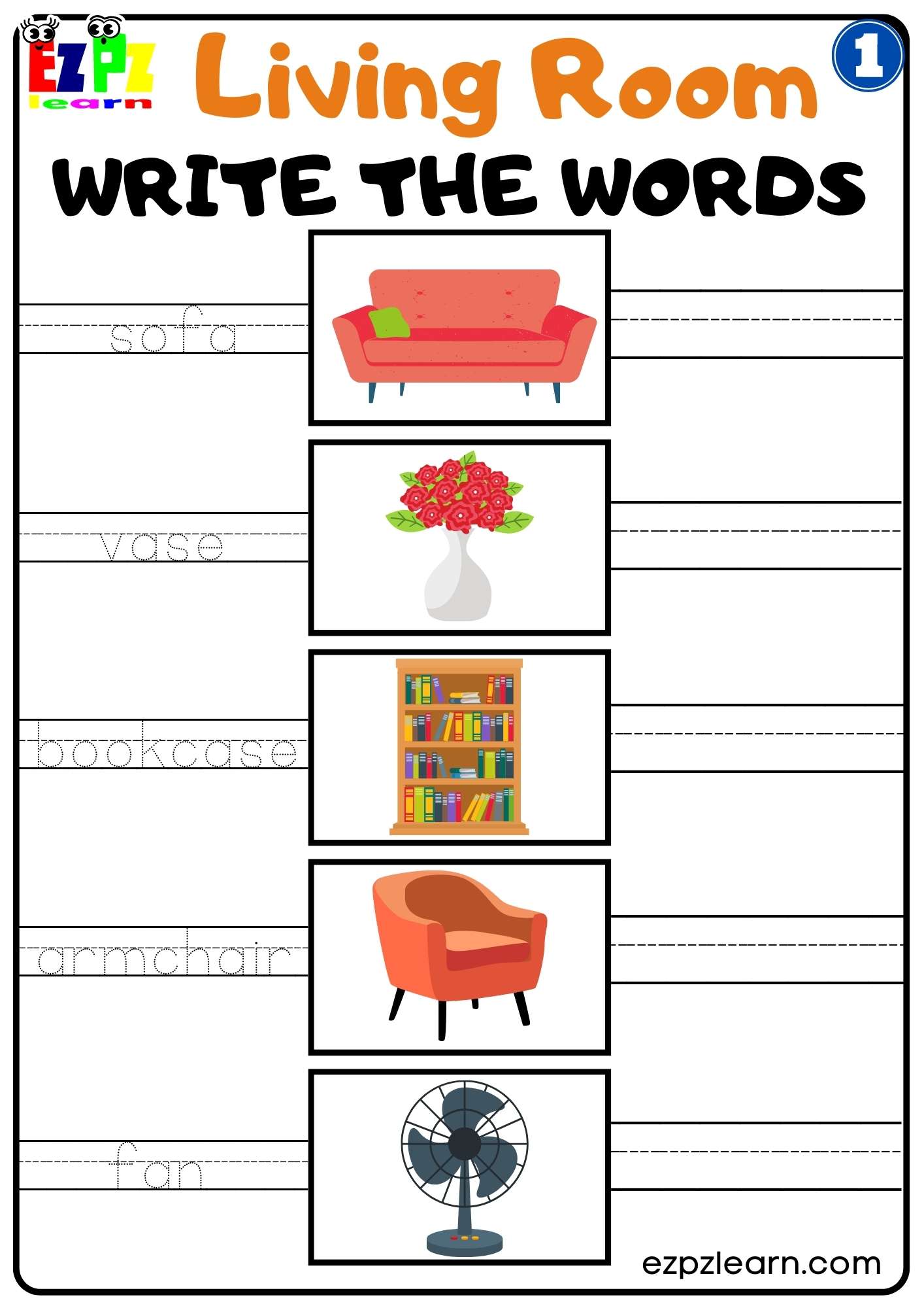 Living Room - Ezpzlearn.com