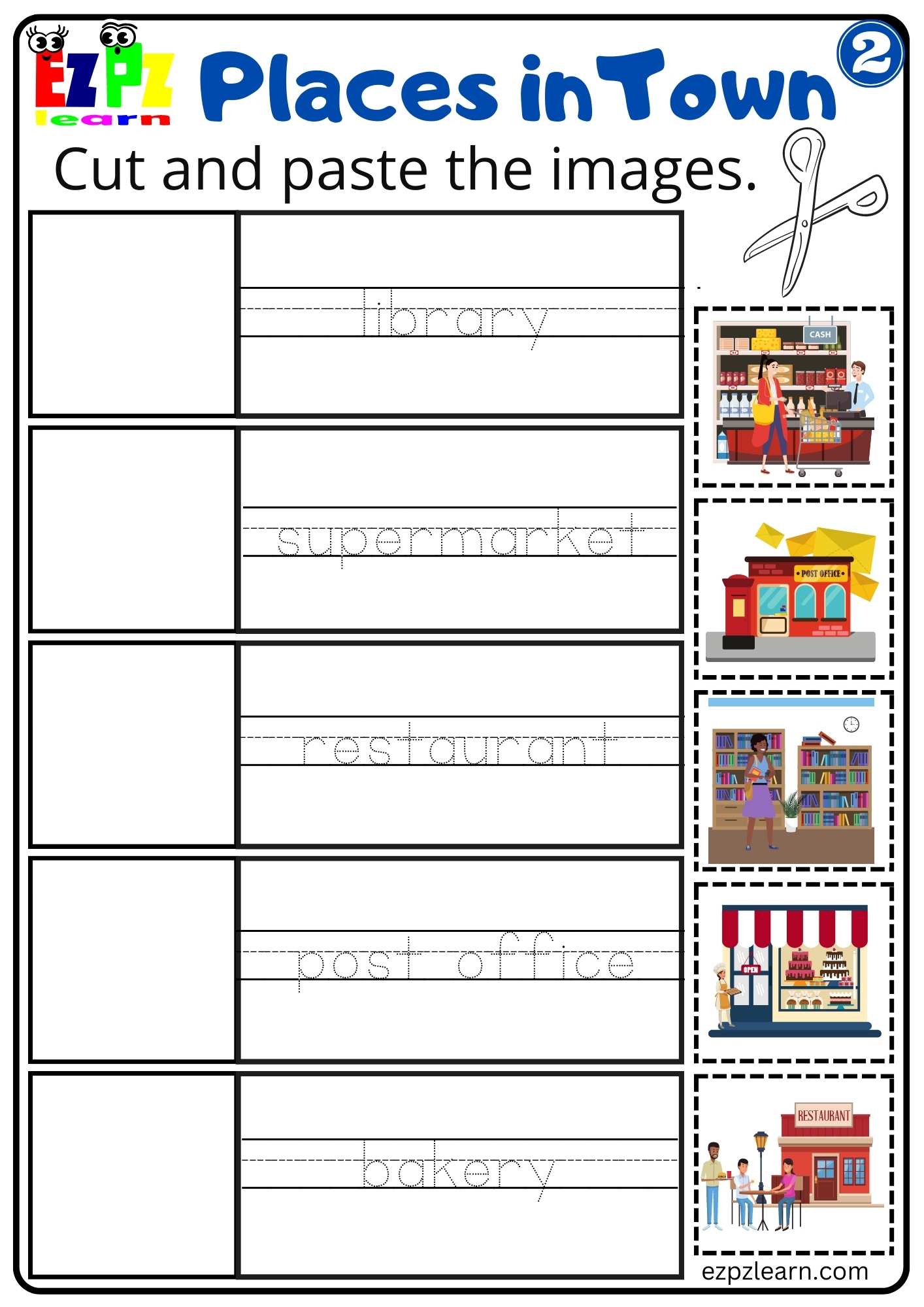 Places in the city - Ezpzlearn.com