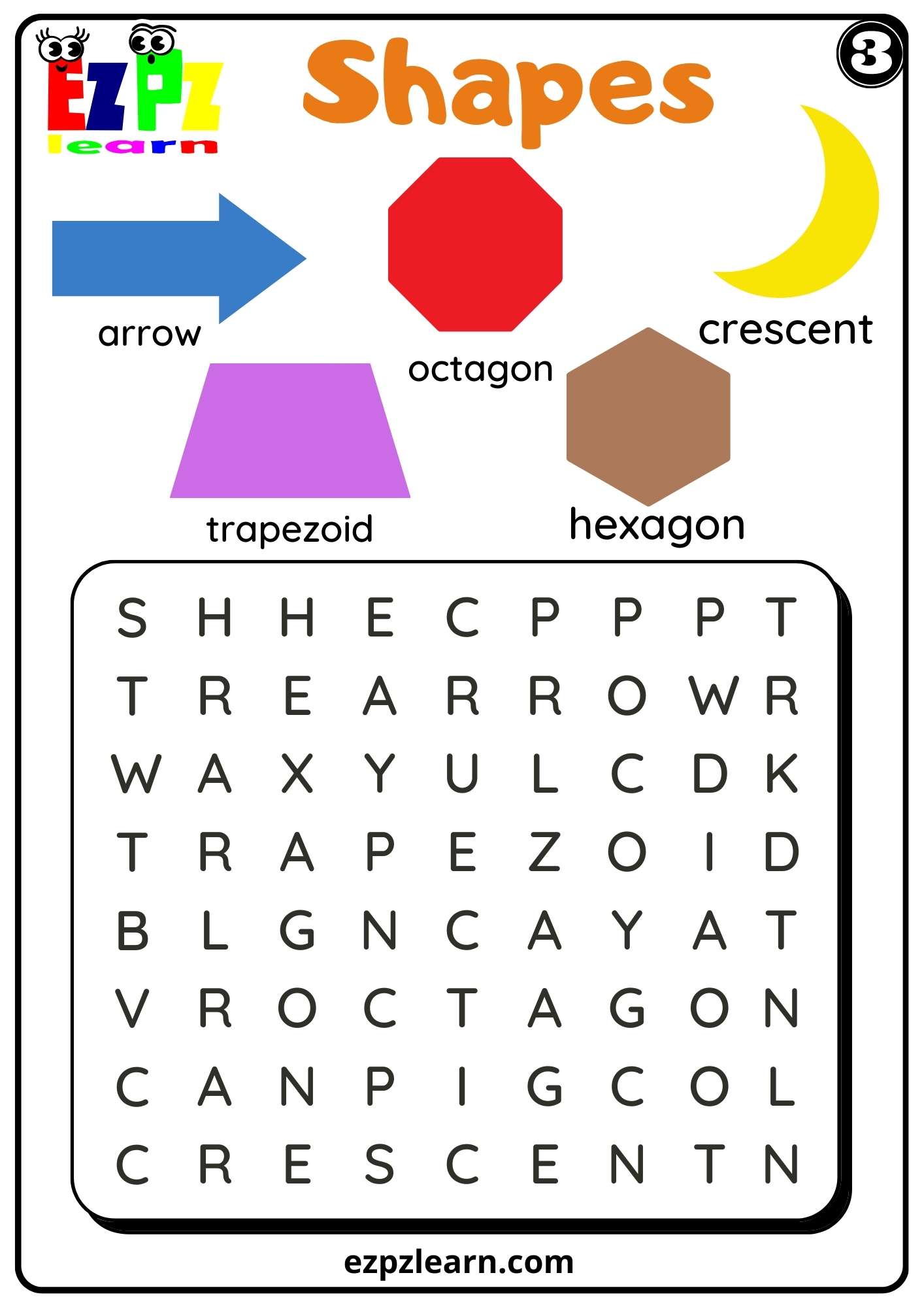 Shapes - Ezpzlearn.com