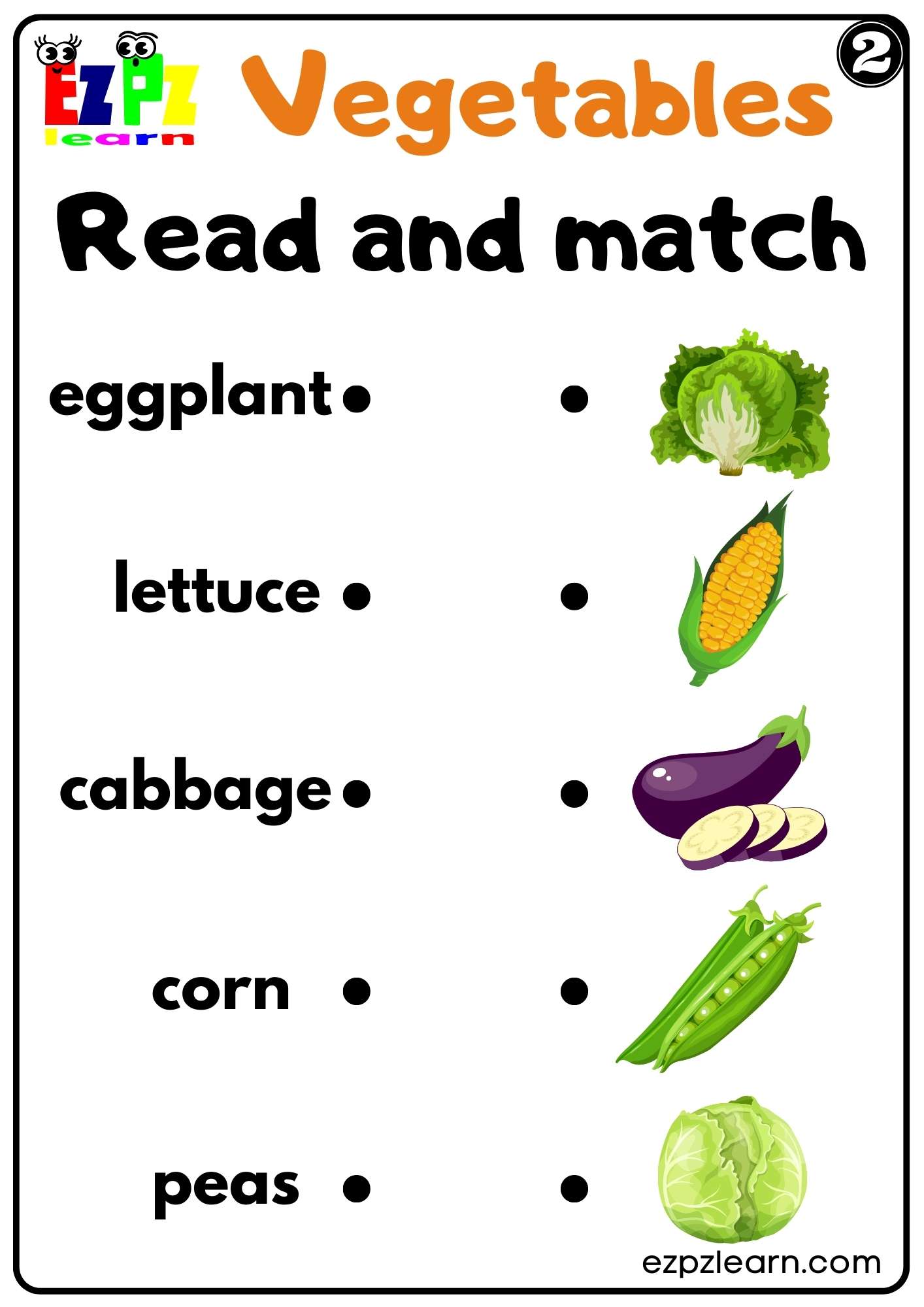 Vegetables - Ezpzlearn.com