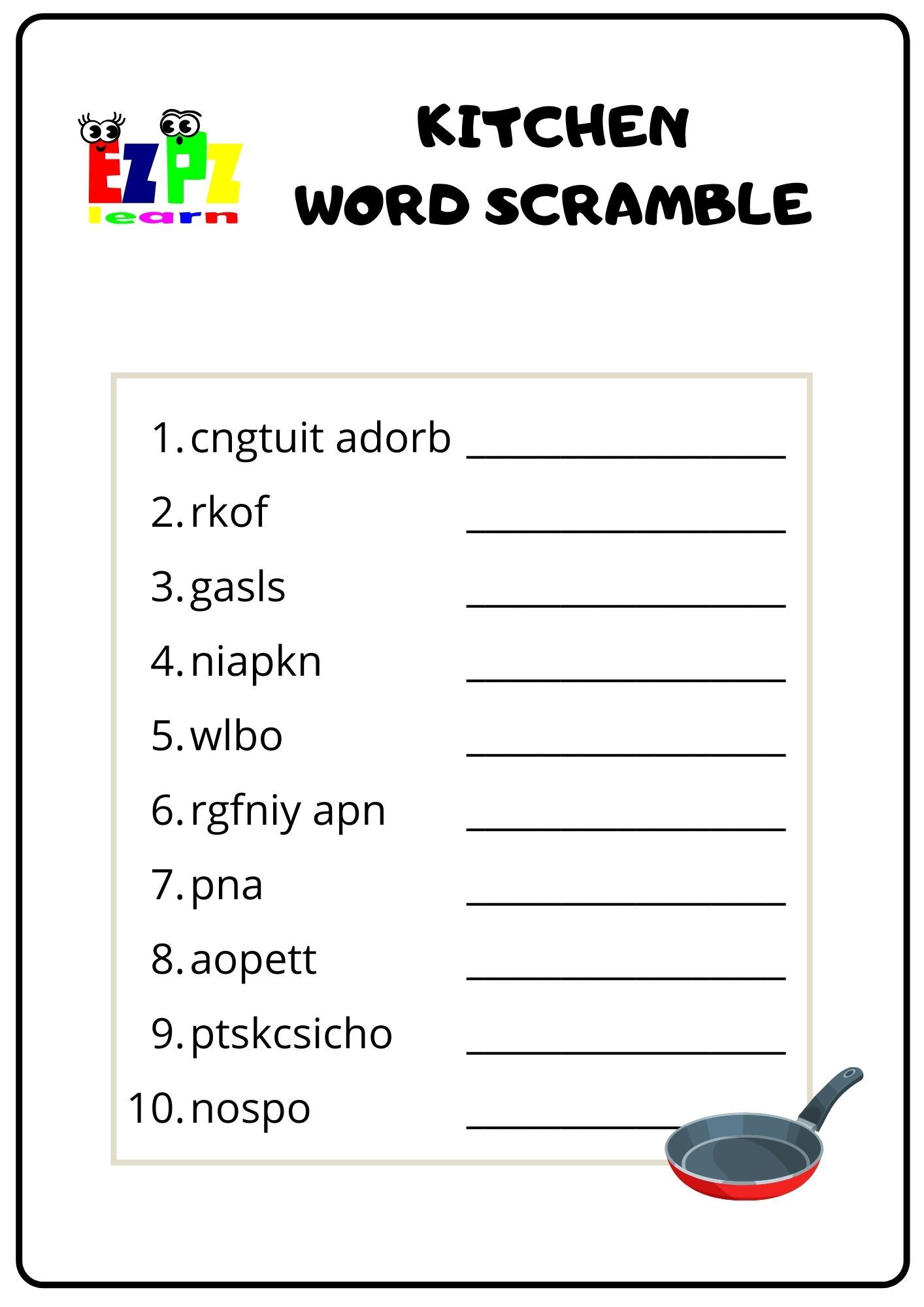 Kitchen - Ezpzlearn.com