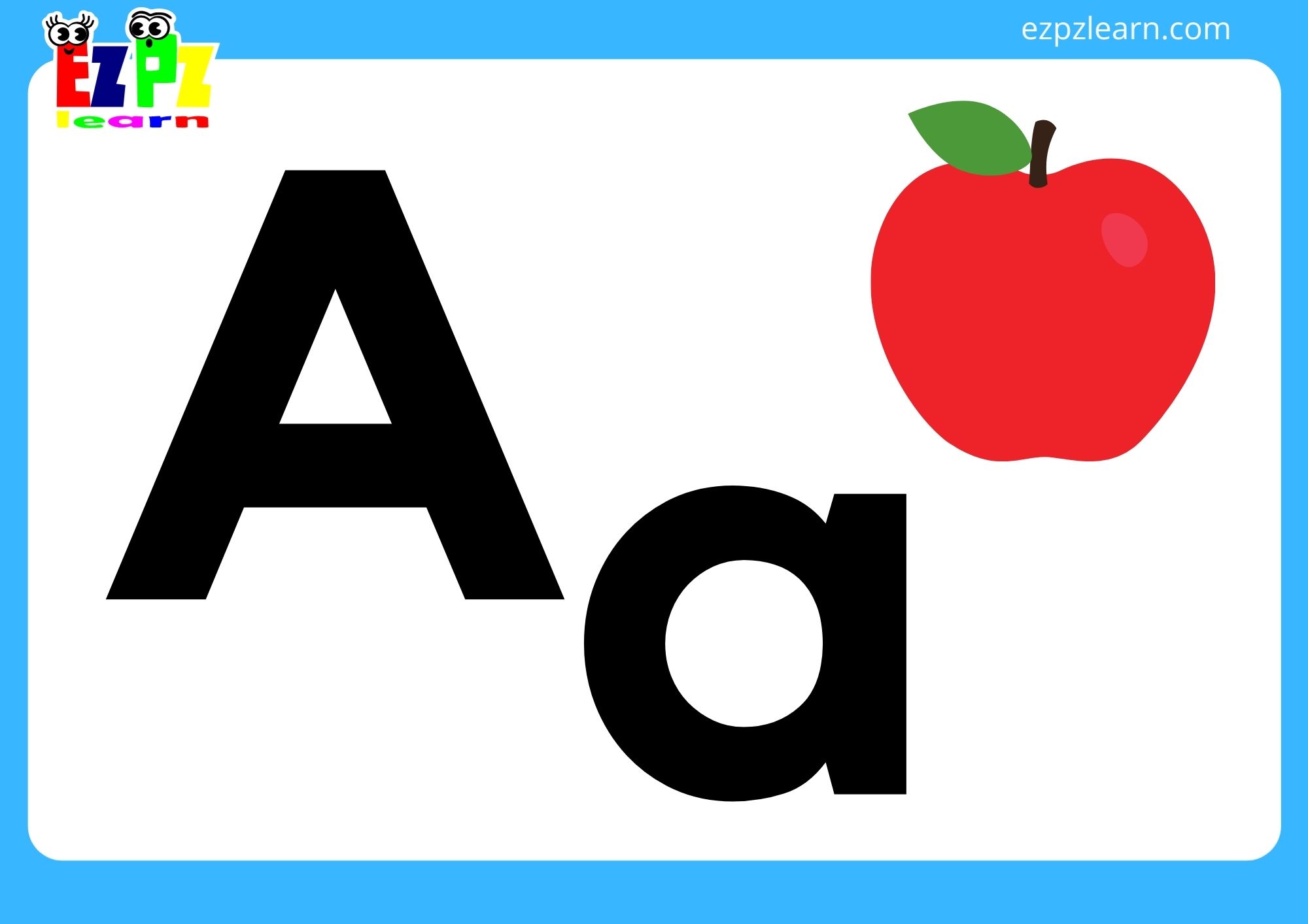 ABC's Flashcards View Online or Download PDF - Ezpzlearn.com