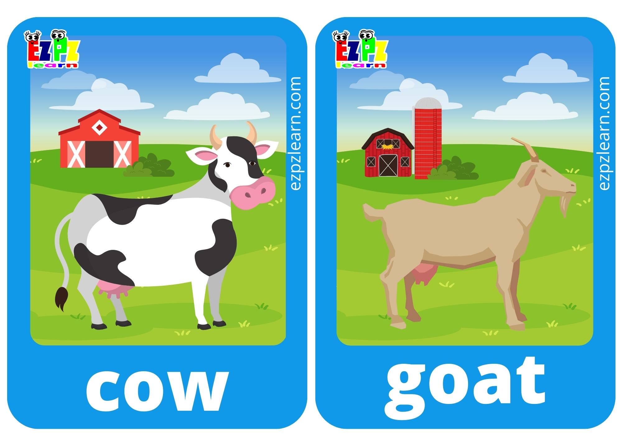 Farm Animals - Ezpzlearn.com
