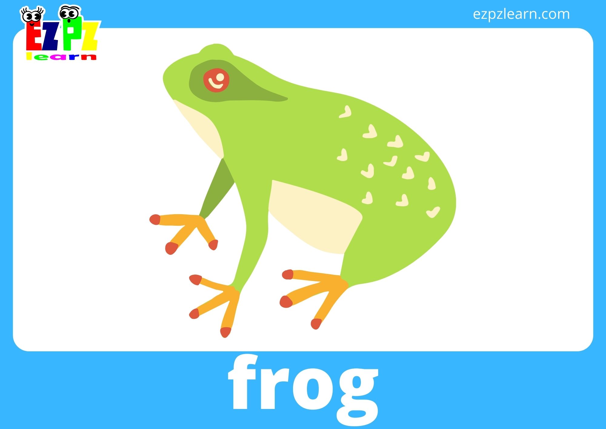 Wild Animal Flashcards With Words - Ezpzlearn.com
