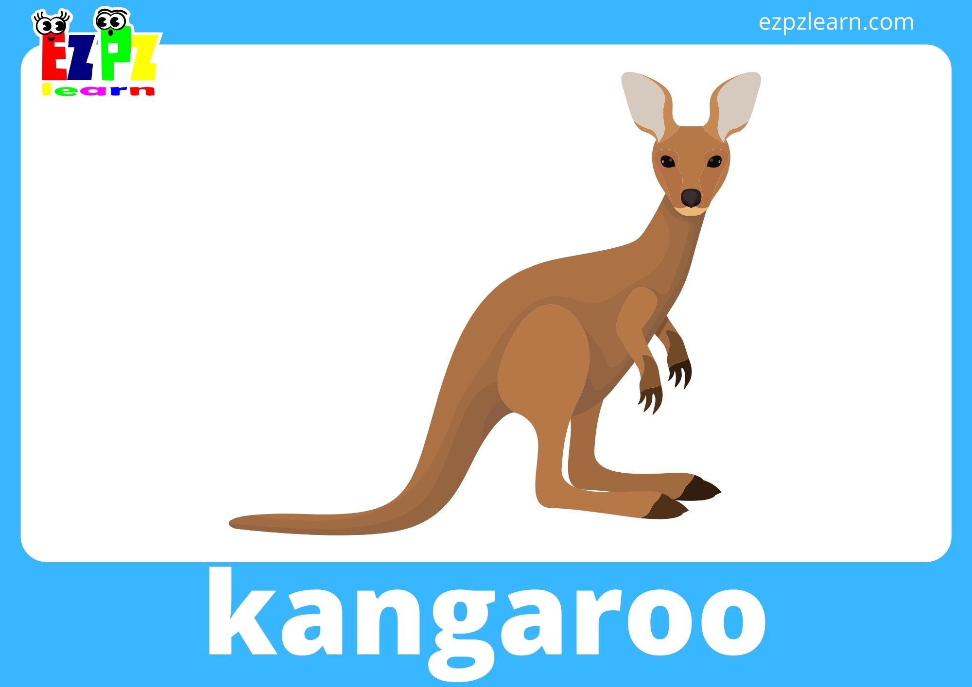 Wild Animal Flashcards With Words use online or free PDF download ...