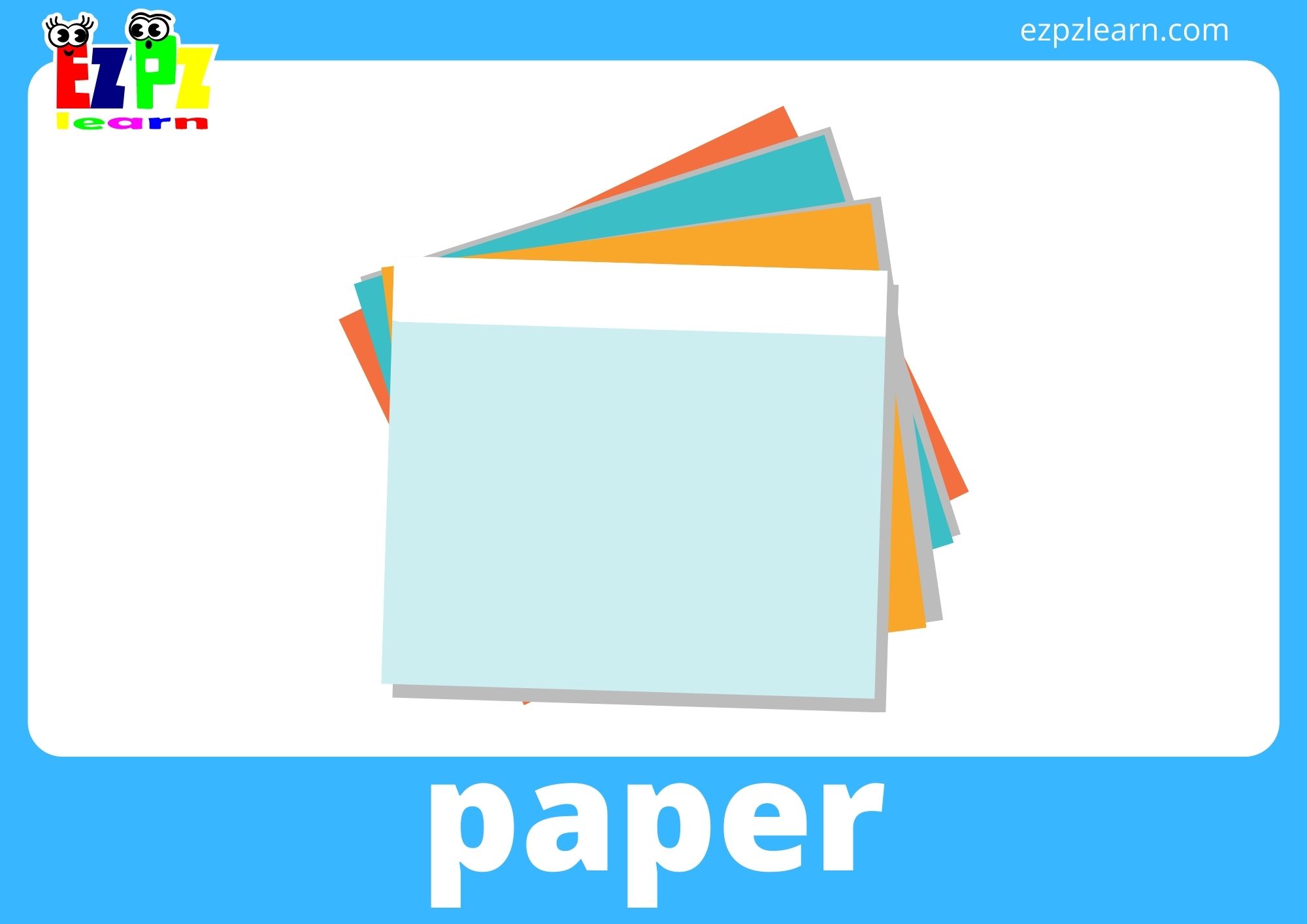 Classroom Objects Flashcards With Words View Online or PDF Download ...