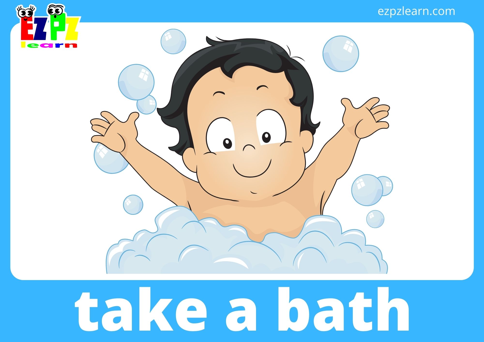 Daily Routine Flashcards With Words use online or PDF download ...