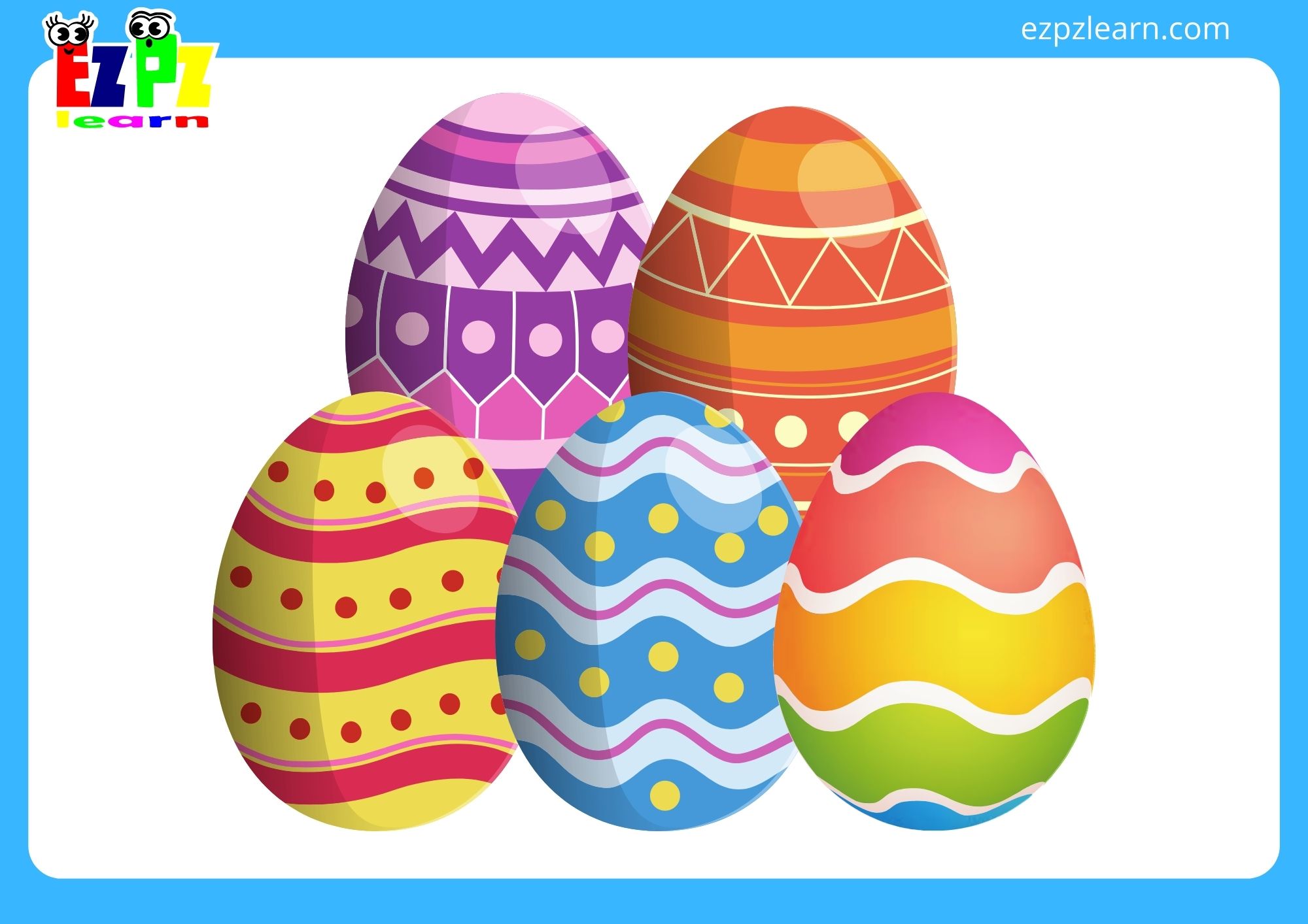 Easter Holiday Flashcards View Online or Free PDF Download - Ezpzlearn.com