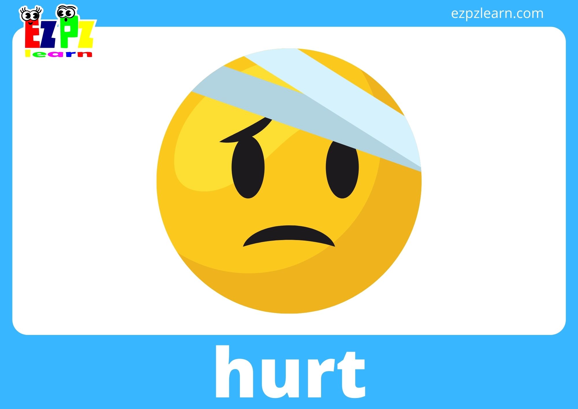 Feelings Flashcards With Words ONLINE - Ezpzlearn.com