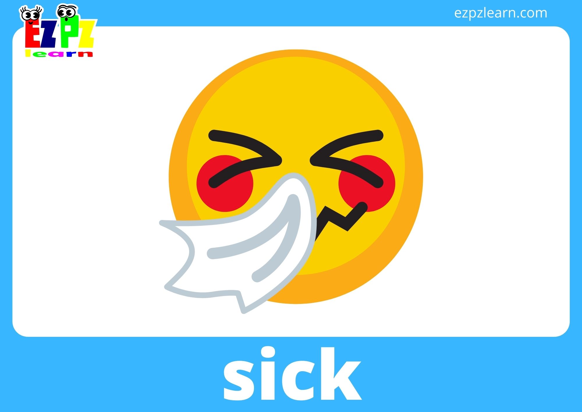 Feelings Flashcards With Words ONLINE - Ezpzlearn.com