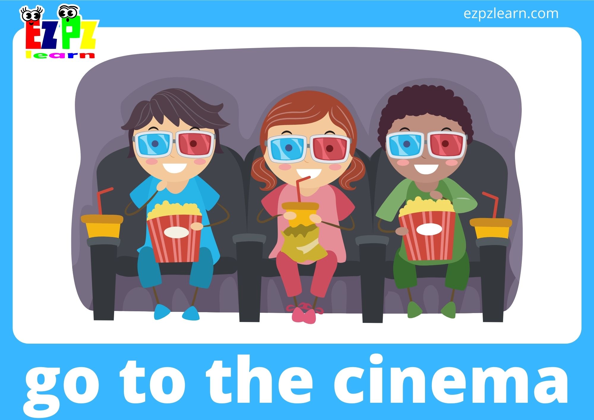 Free Time Activities Flashcards With Words - Ezpzlearn.com