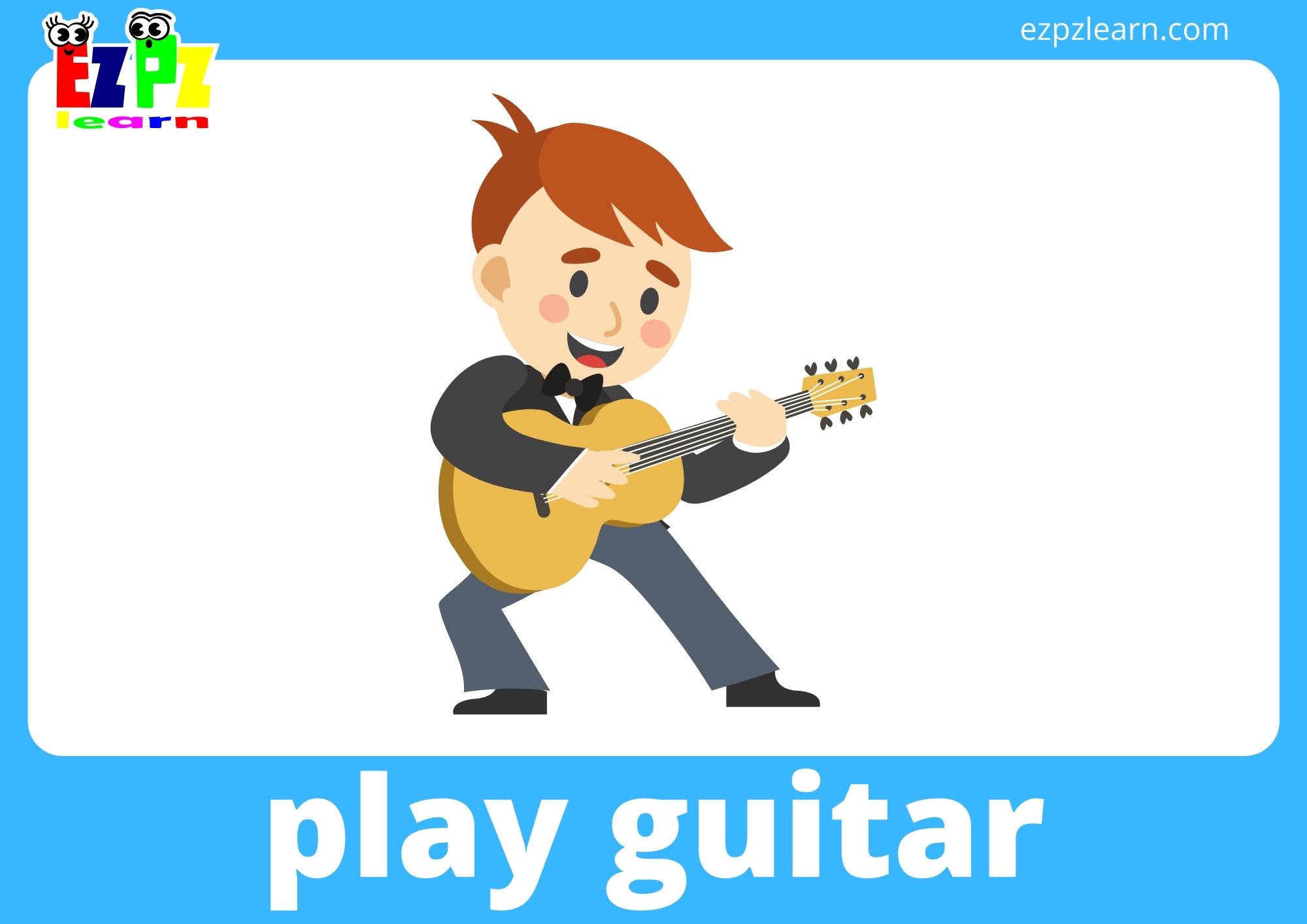 Free Time Activities Flashcards With Words - Ezpzlearn.com