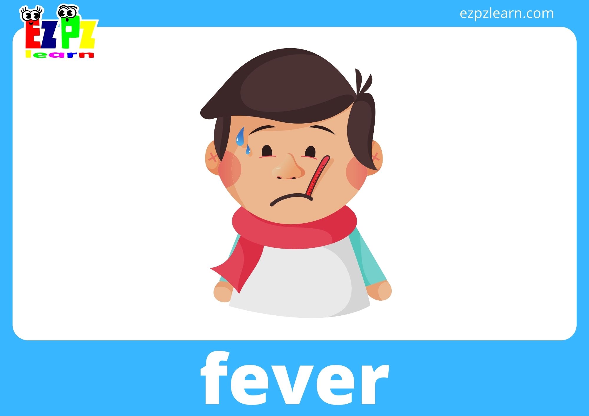 Health Problems / Illness Flashcards With Words ONLINE - Ezpzlearn.com