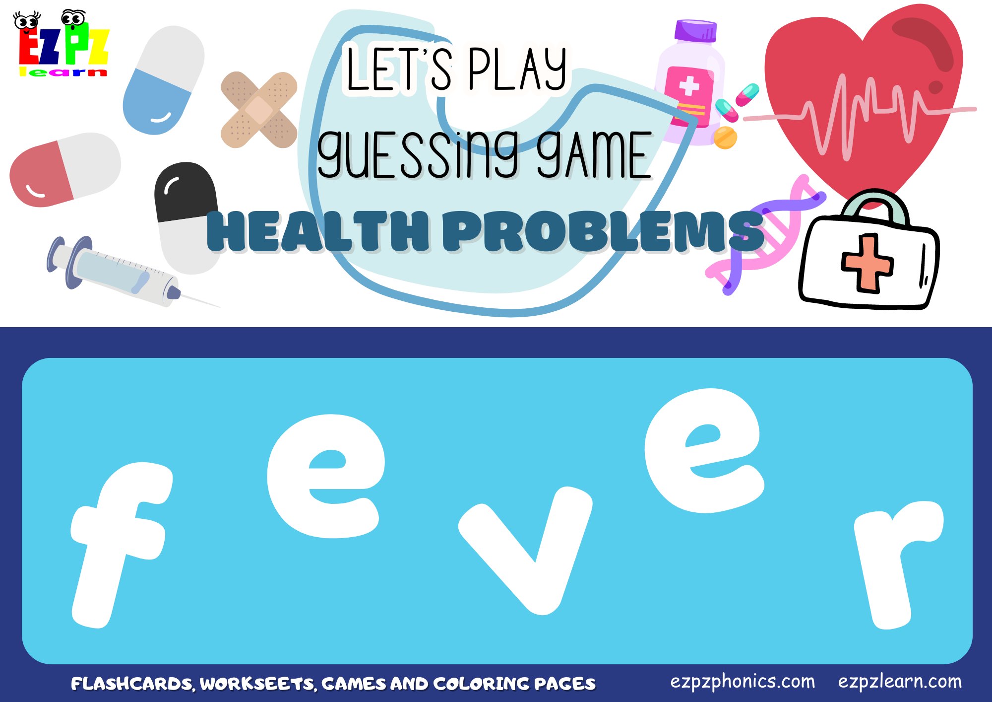 Health Problems Vocabulary Word Scramble Guessing Game. Great spelling ...