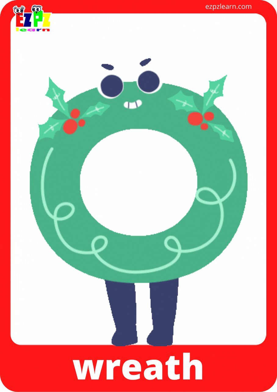 Christmas Animated Flashcards Use Online Includes the vocabulary words ...