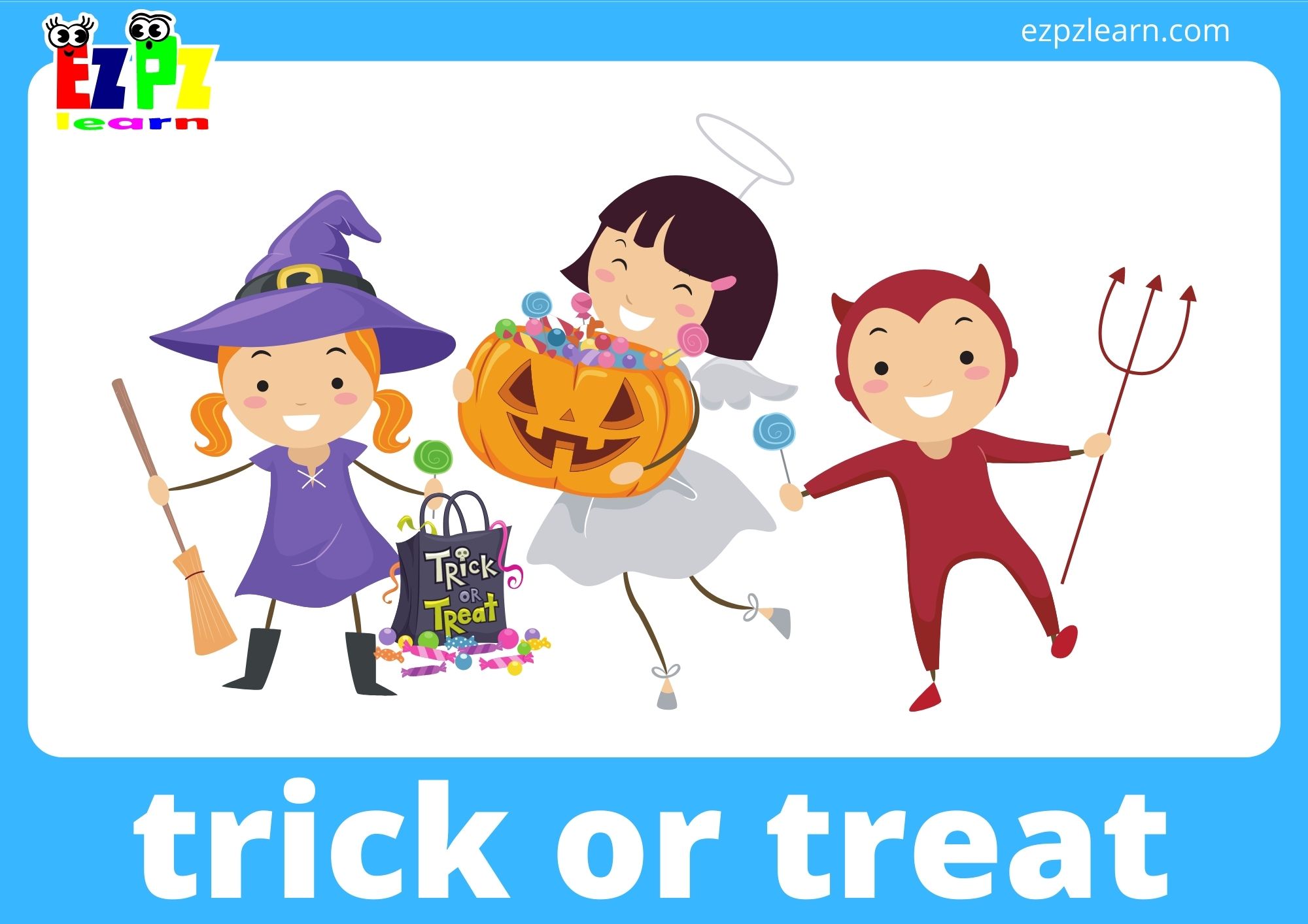Halloween Flashcards With Words View Online or Free PDF Download ...