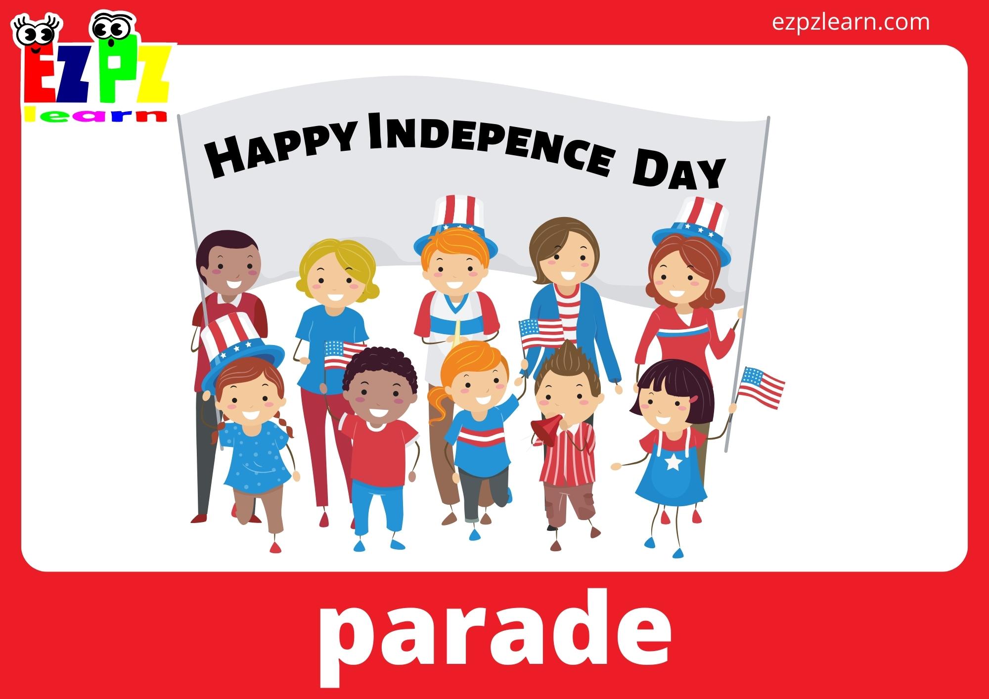 Independence Day 4th of July - Ezpzlearn.com
