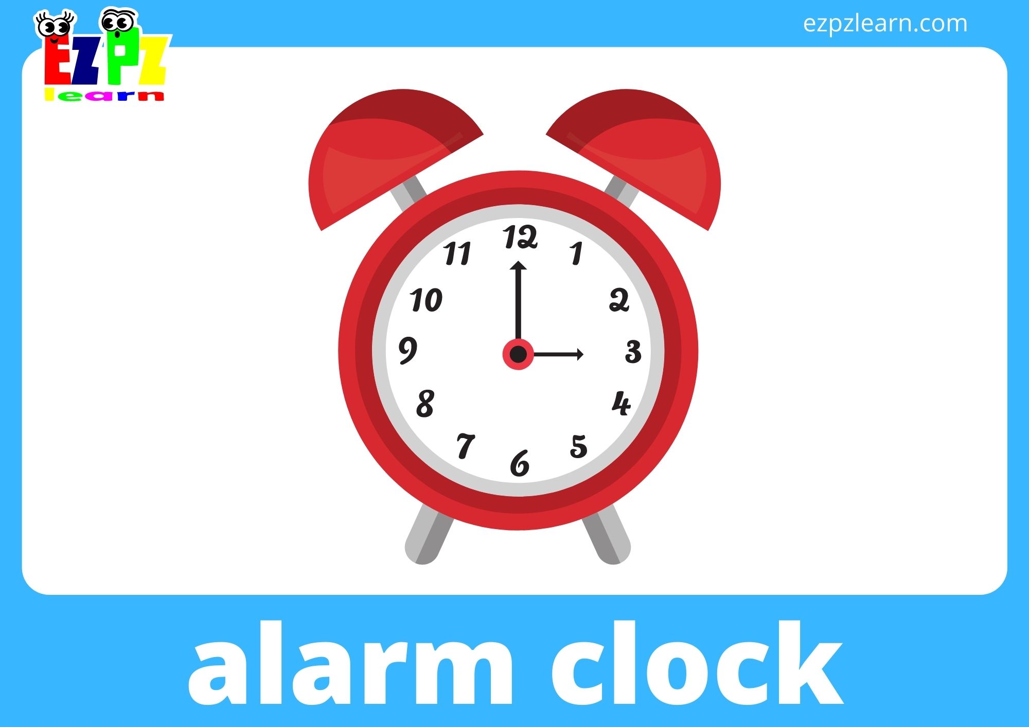 Bedroom Flashcards With Words ONLINE - Ezpzlearn.com