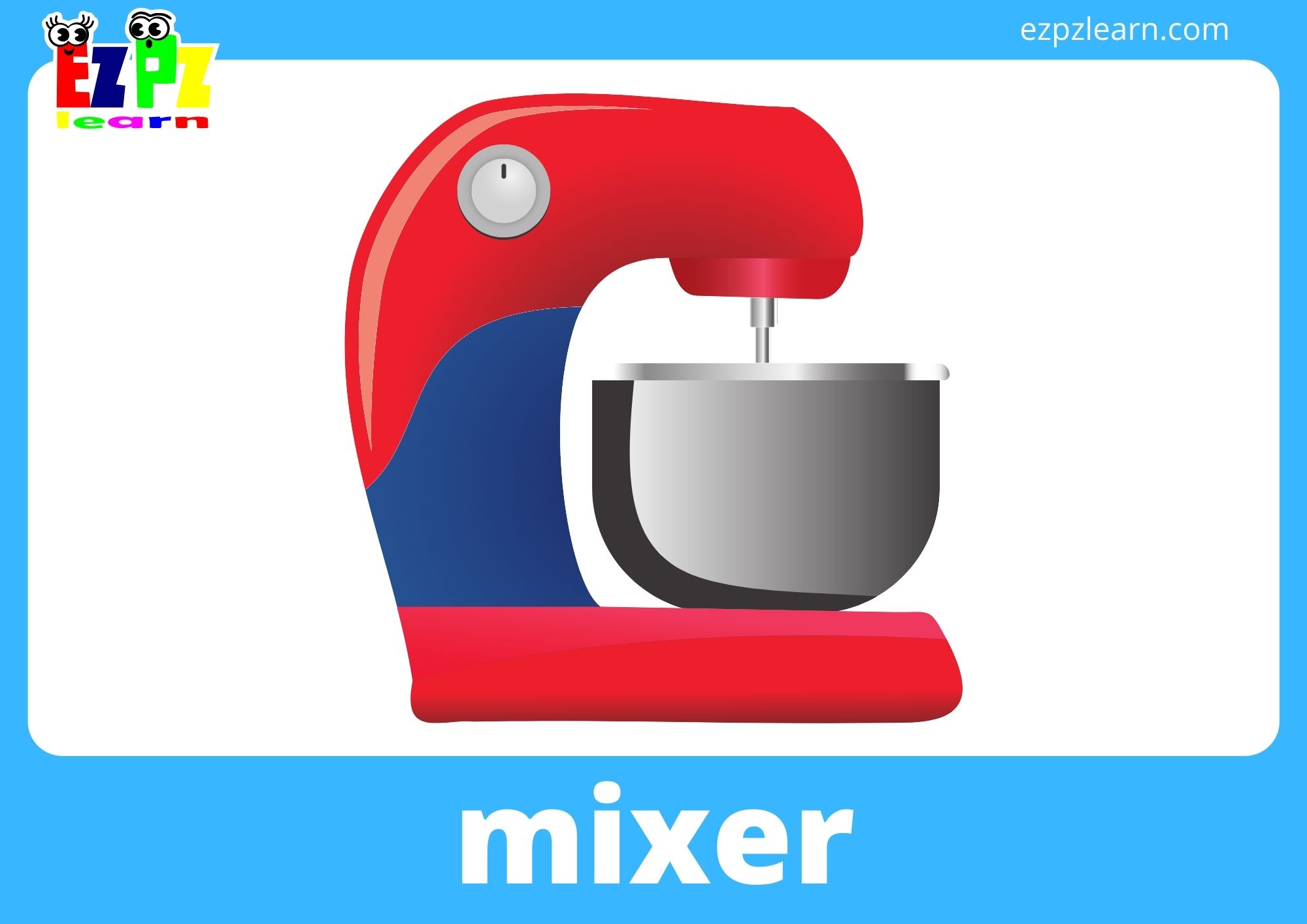 Kitchen Flashcards With Words Set1 ONLINE - Ezpzlearn.com