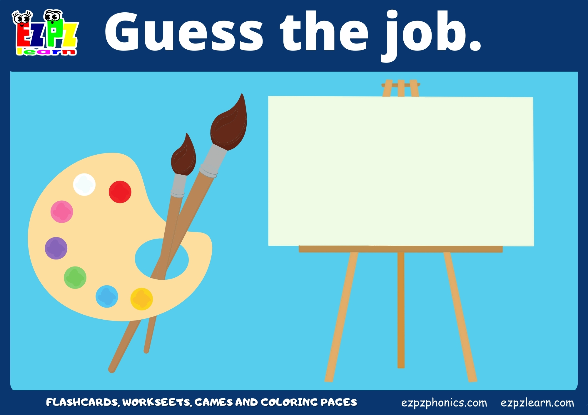 Jobs and Careers Guessing Game - Ezpzlearn.com